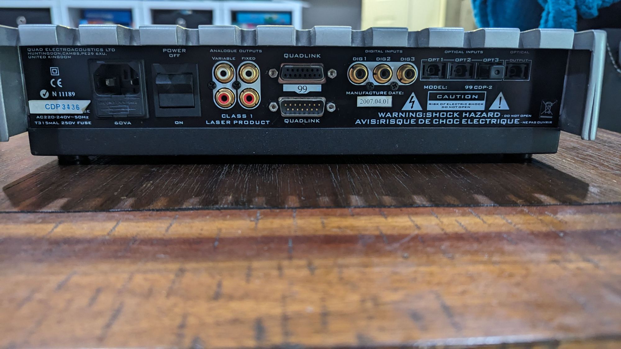 Quad CDP-99 CD Player, DAC, Pre-Amplifier - Stereo, Home Cinema ...