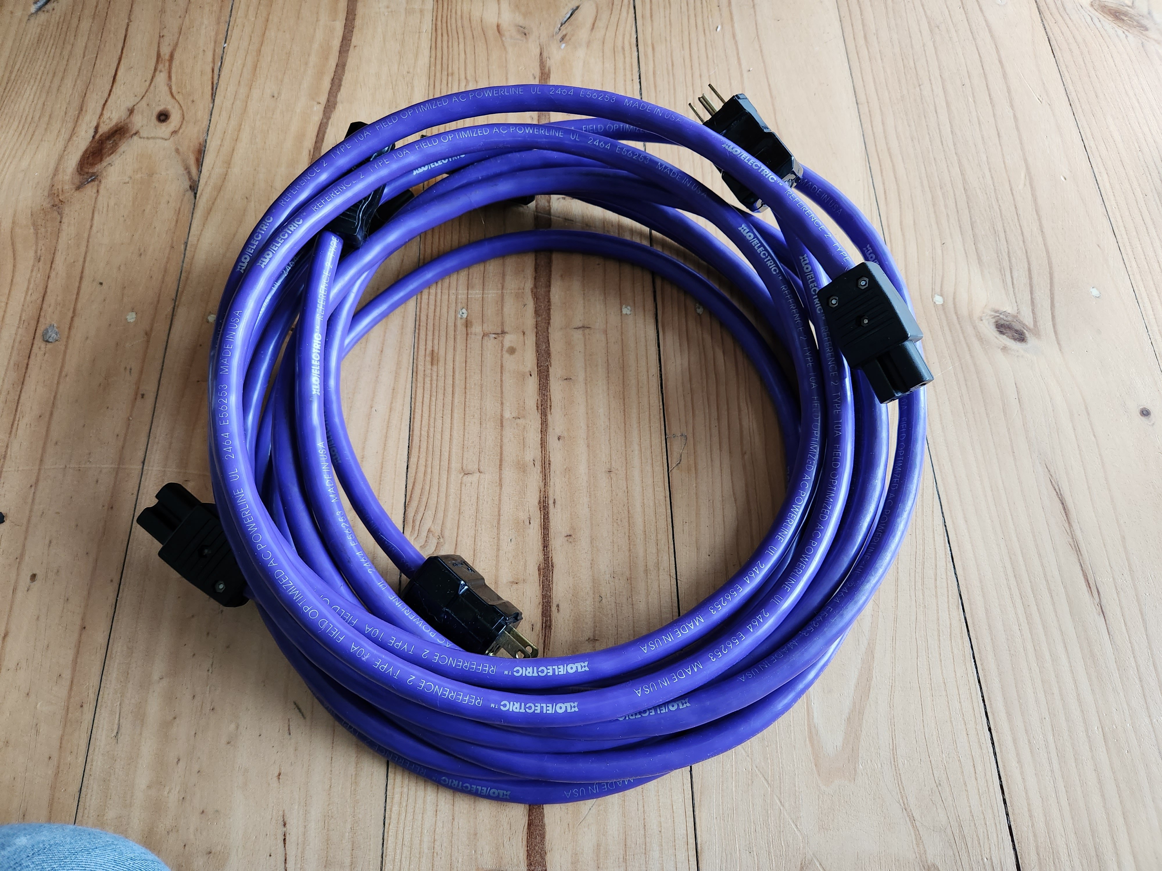 XLO Electric Reference 2 AC Power Cable x 4 - 2m - Aussie Audio Mart