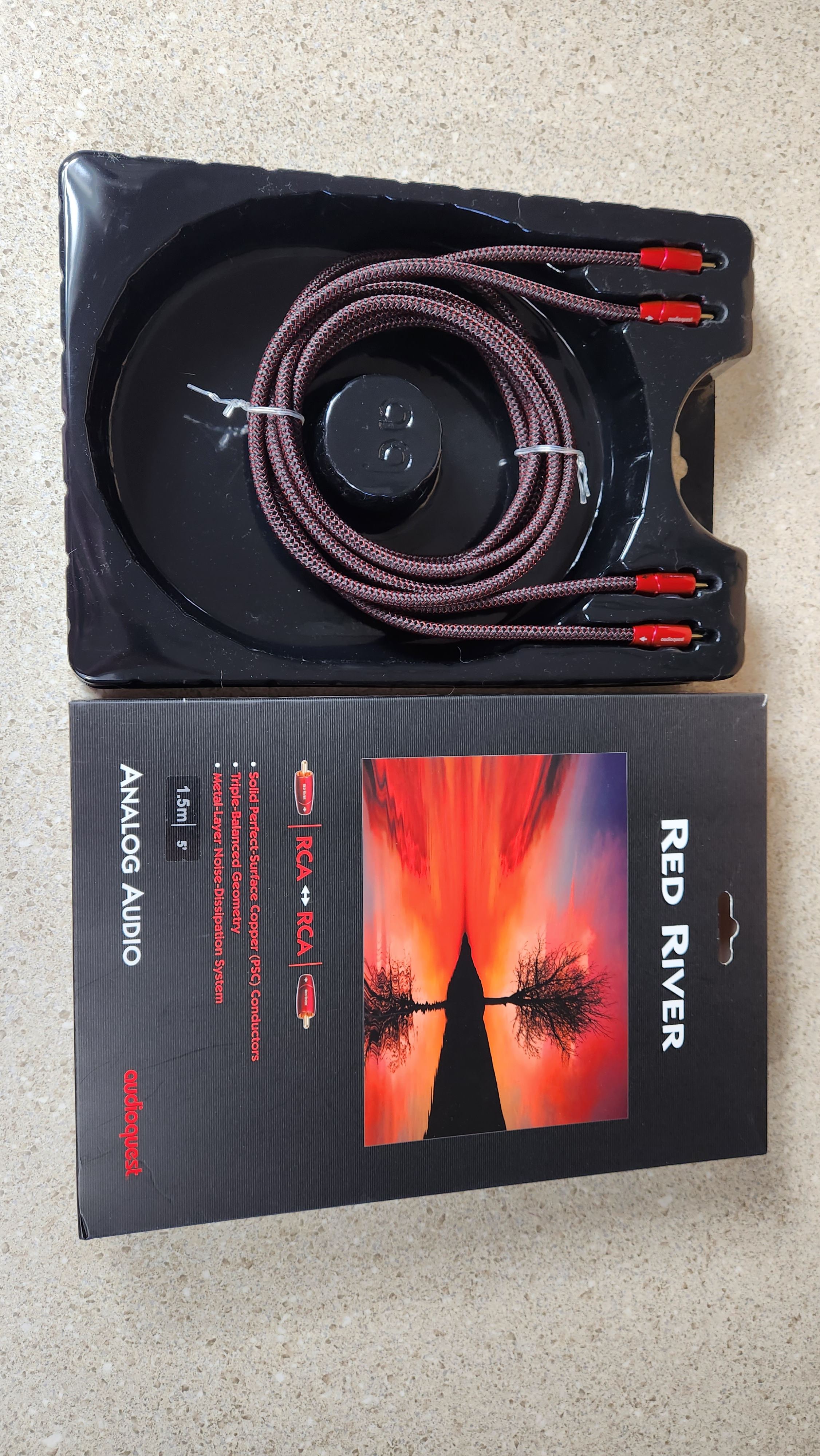 AudioQuest 1.5m Red River RCA Set - Hi-Fi and Cinema Cables ...