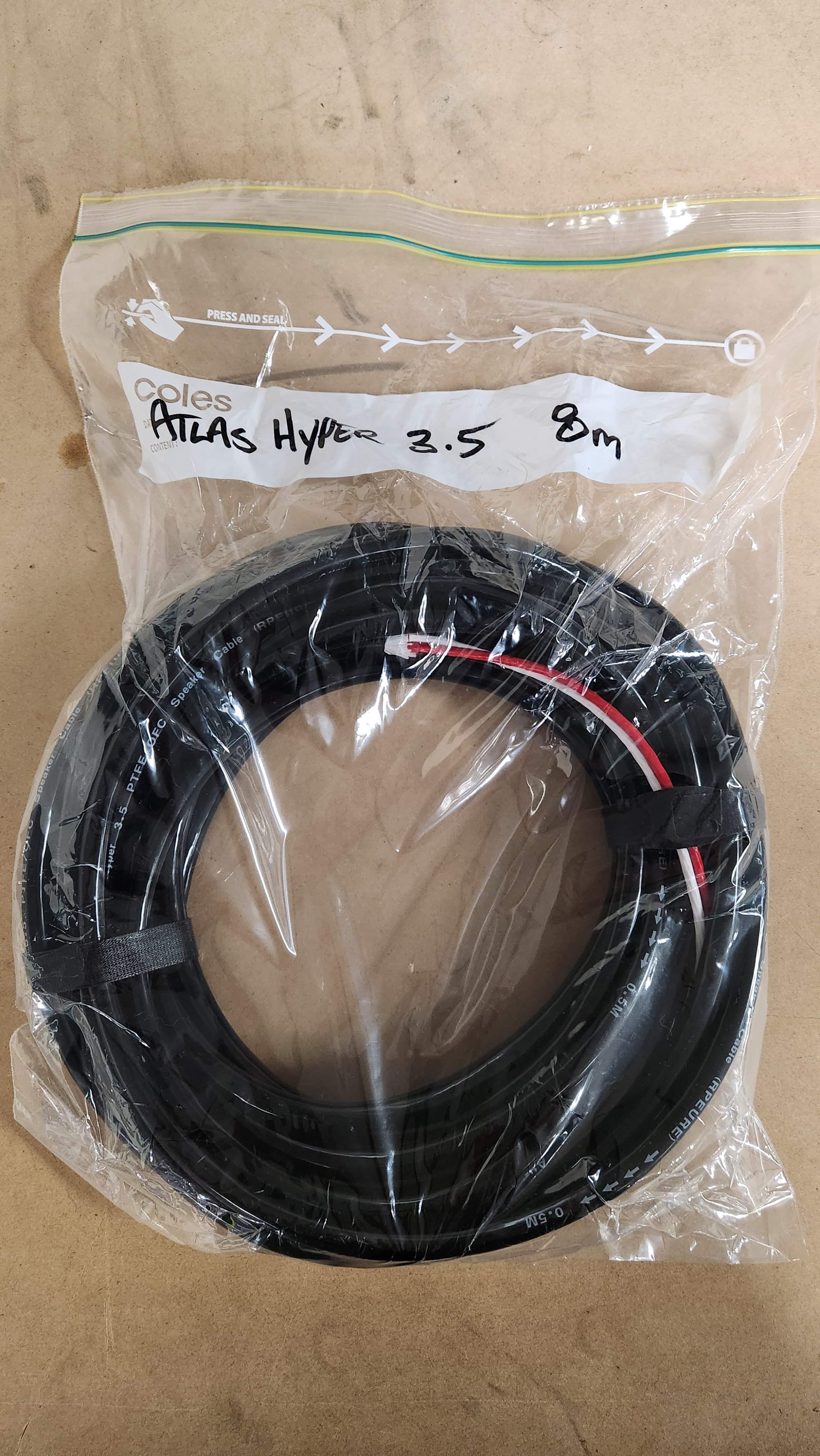 ATLAS 4m (or less) Hyper 3.5 Speaker Cable - choice of plugs - Hi-Fi ...