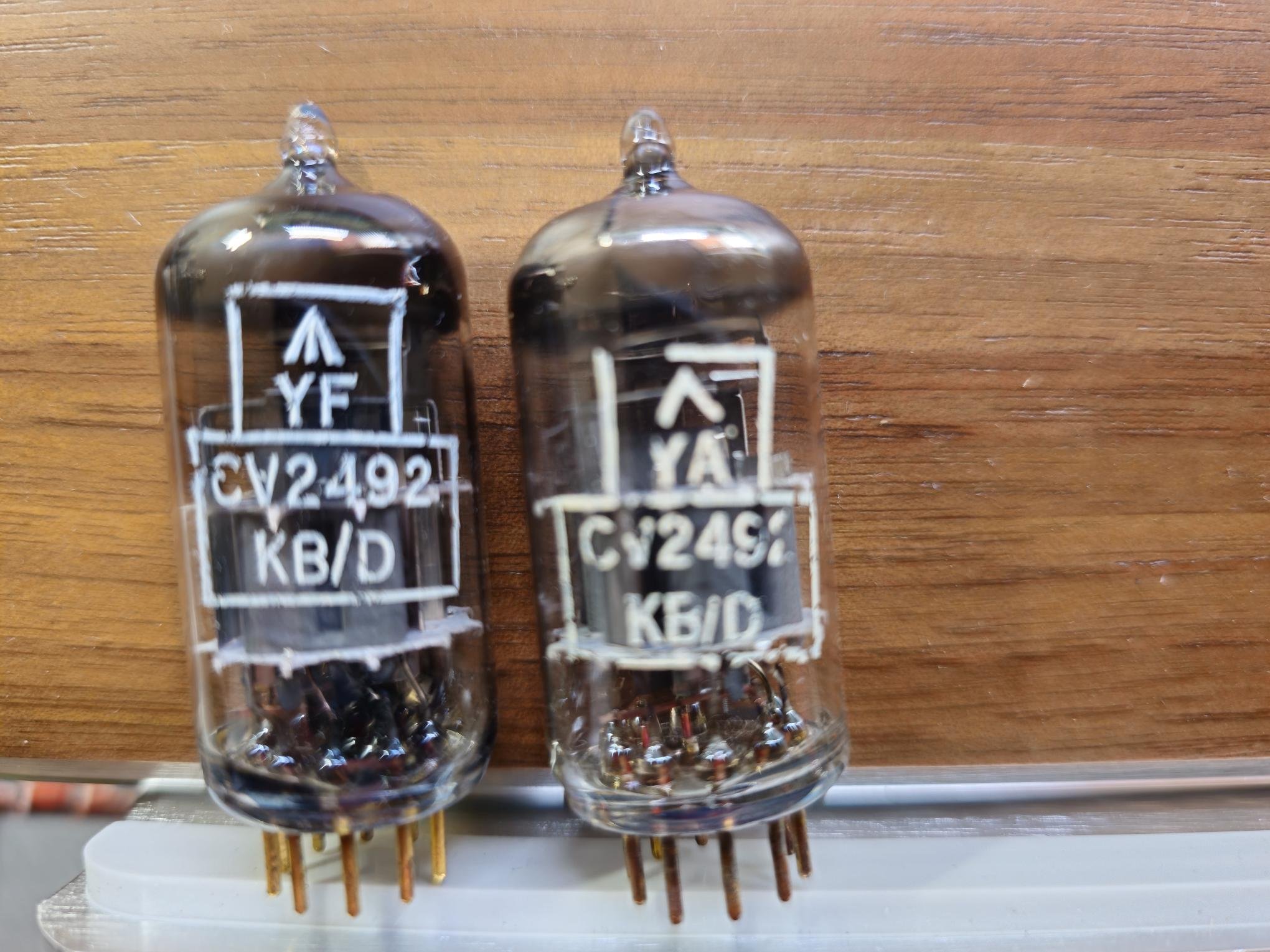 Rare Mullard 6922 / E88CC / CV2492 Tube Pair Halo Getters - Hi-Fi and ...