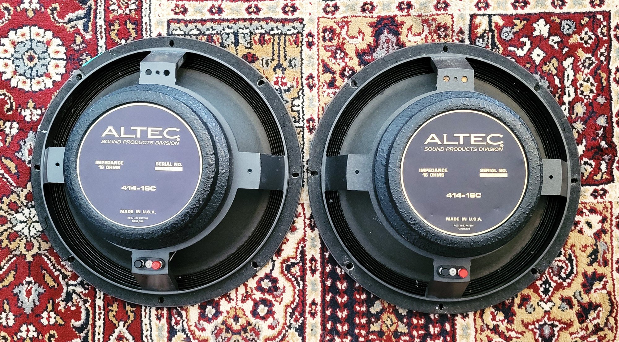 Altec Lansing 414-16C Alnico Woofers x2 - Hi-Fi and Cinema Cables ...