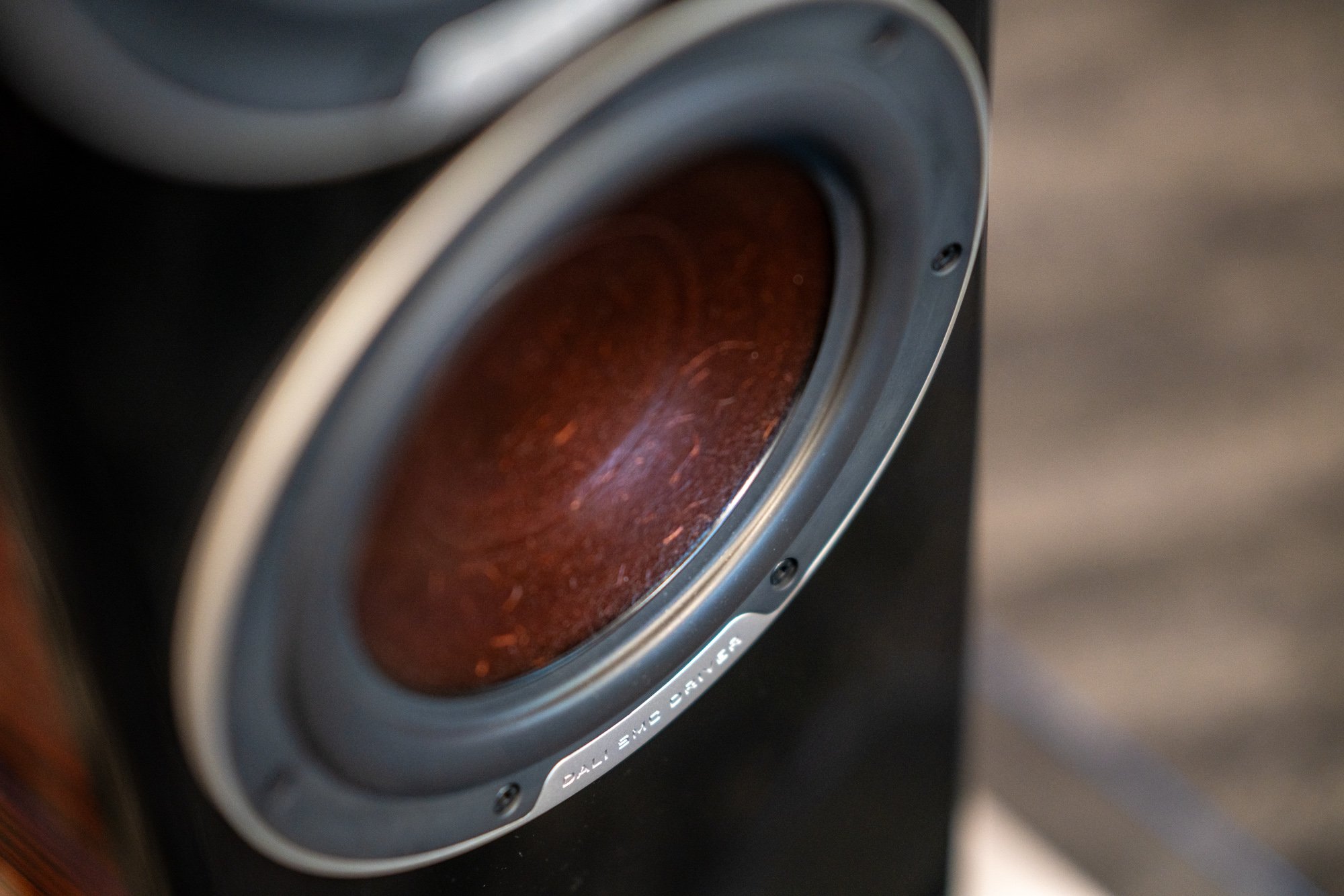 DALI Epicon 8 Speakers - High Gloss Ruby Macassar - Aussie Audio Mart