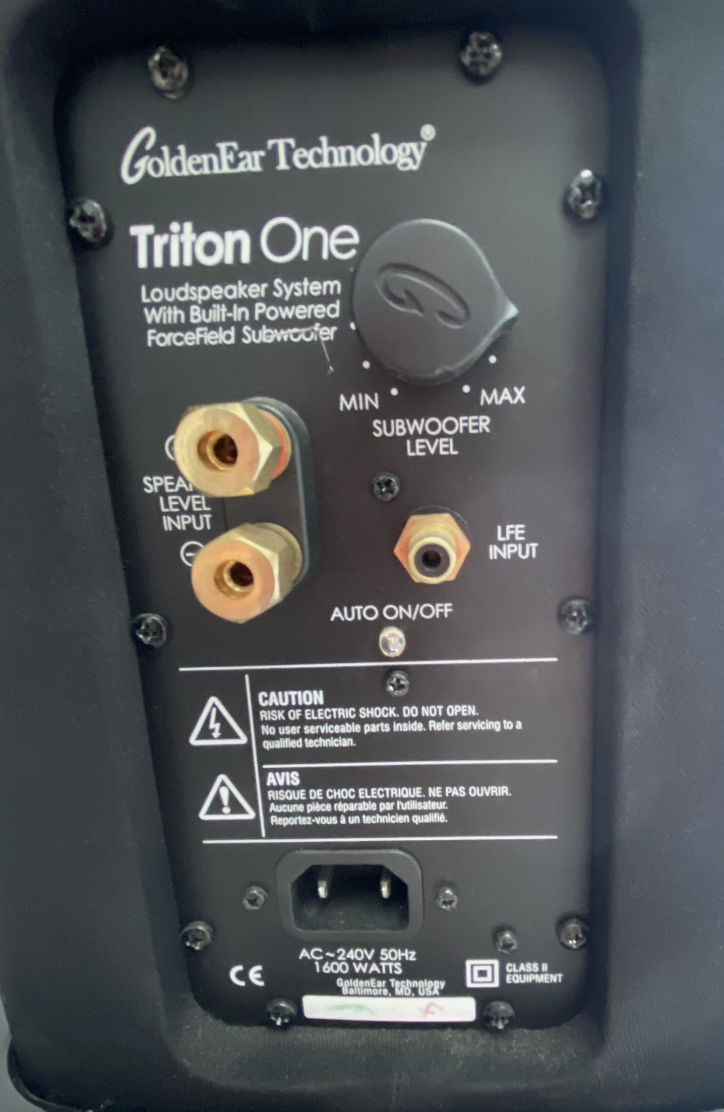 GoldenEar Triton One Loudspeakers - Stereo, Home Cinema, Headphones ...