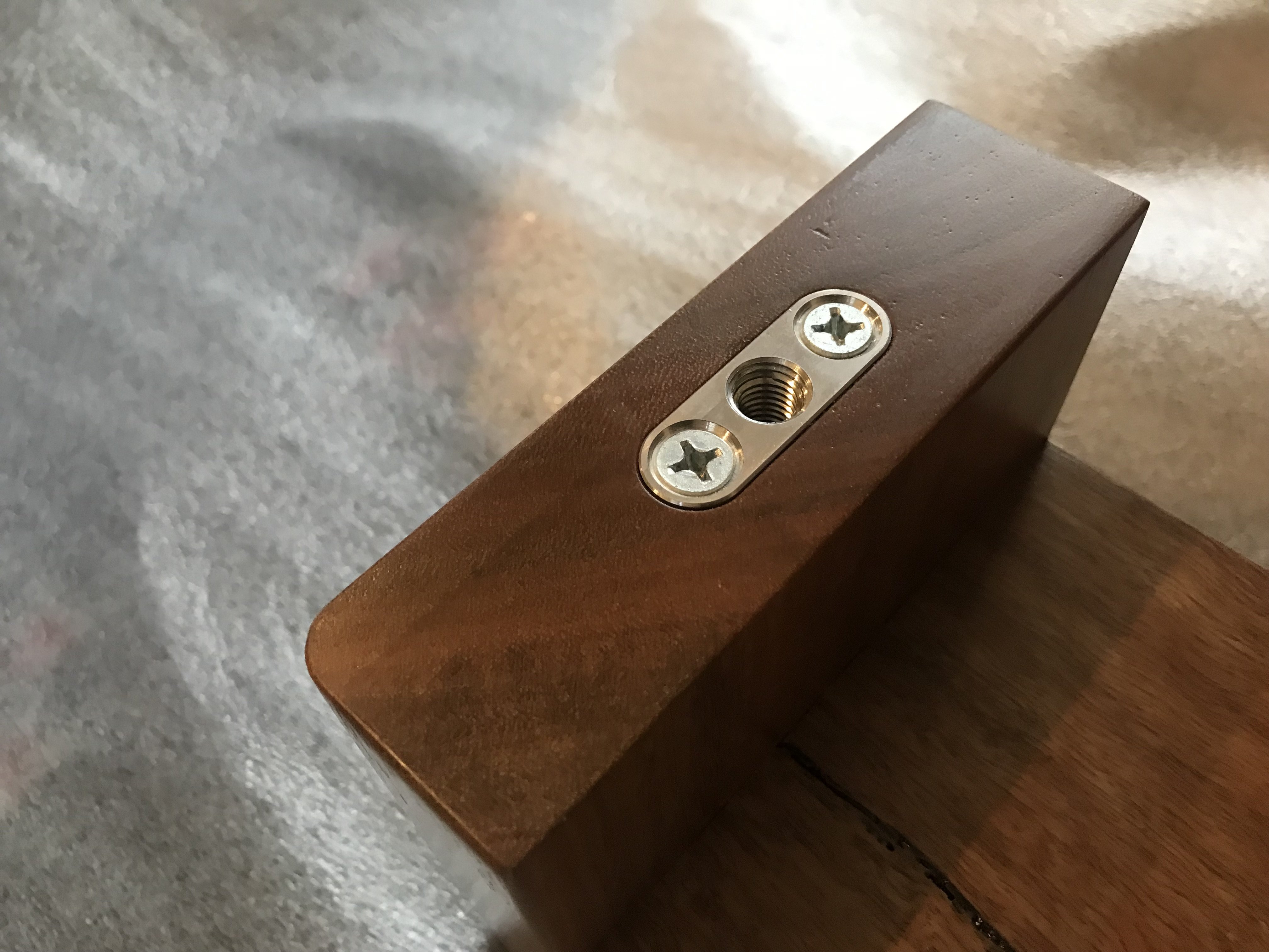 Spotted Gum Hi Fi Rack and matching monos , granite shelves - Hi-Fi and ...