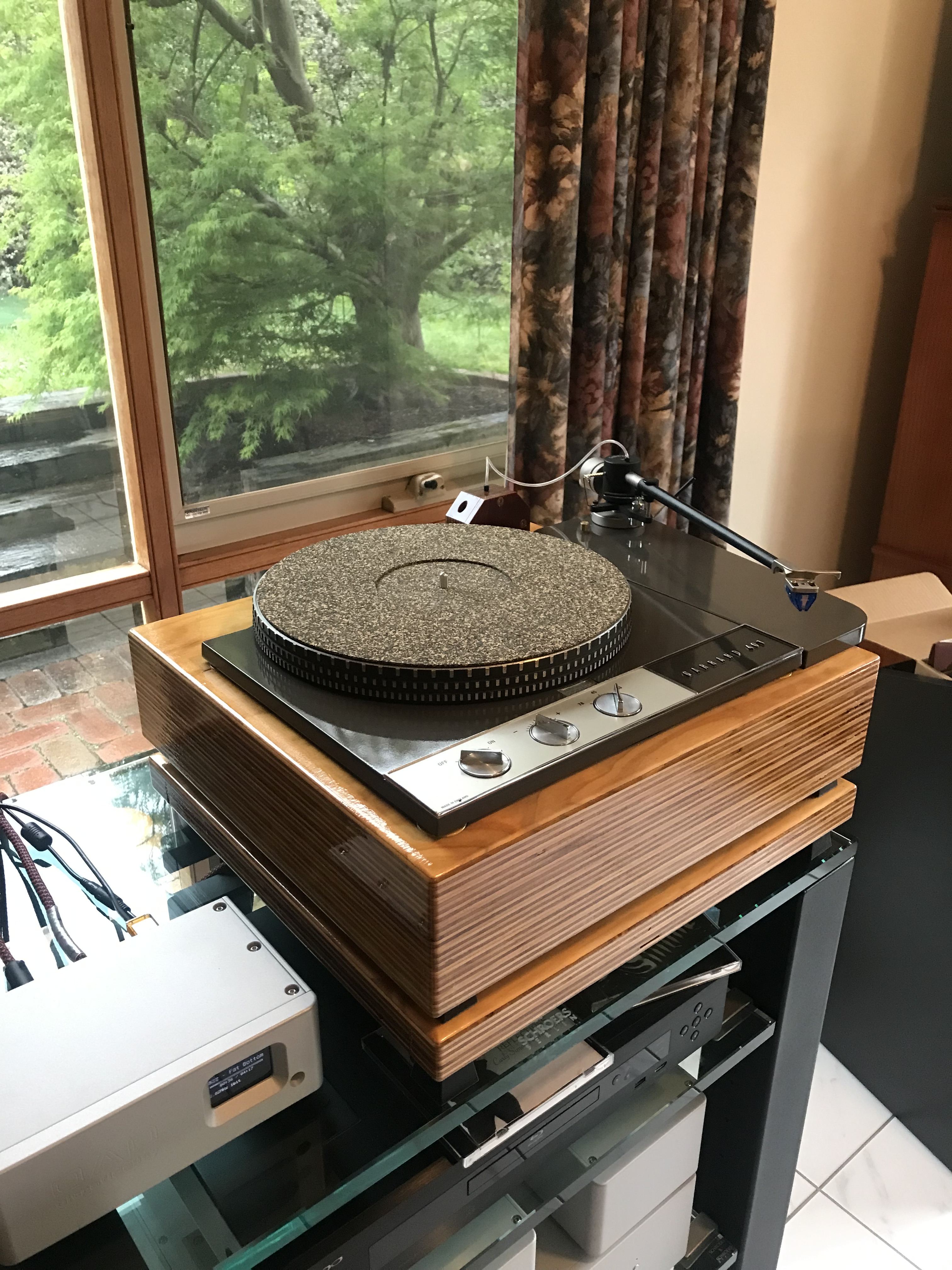 Garrard 401 TT and Martin Bastin design wood plinth - Stereo, Home ...