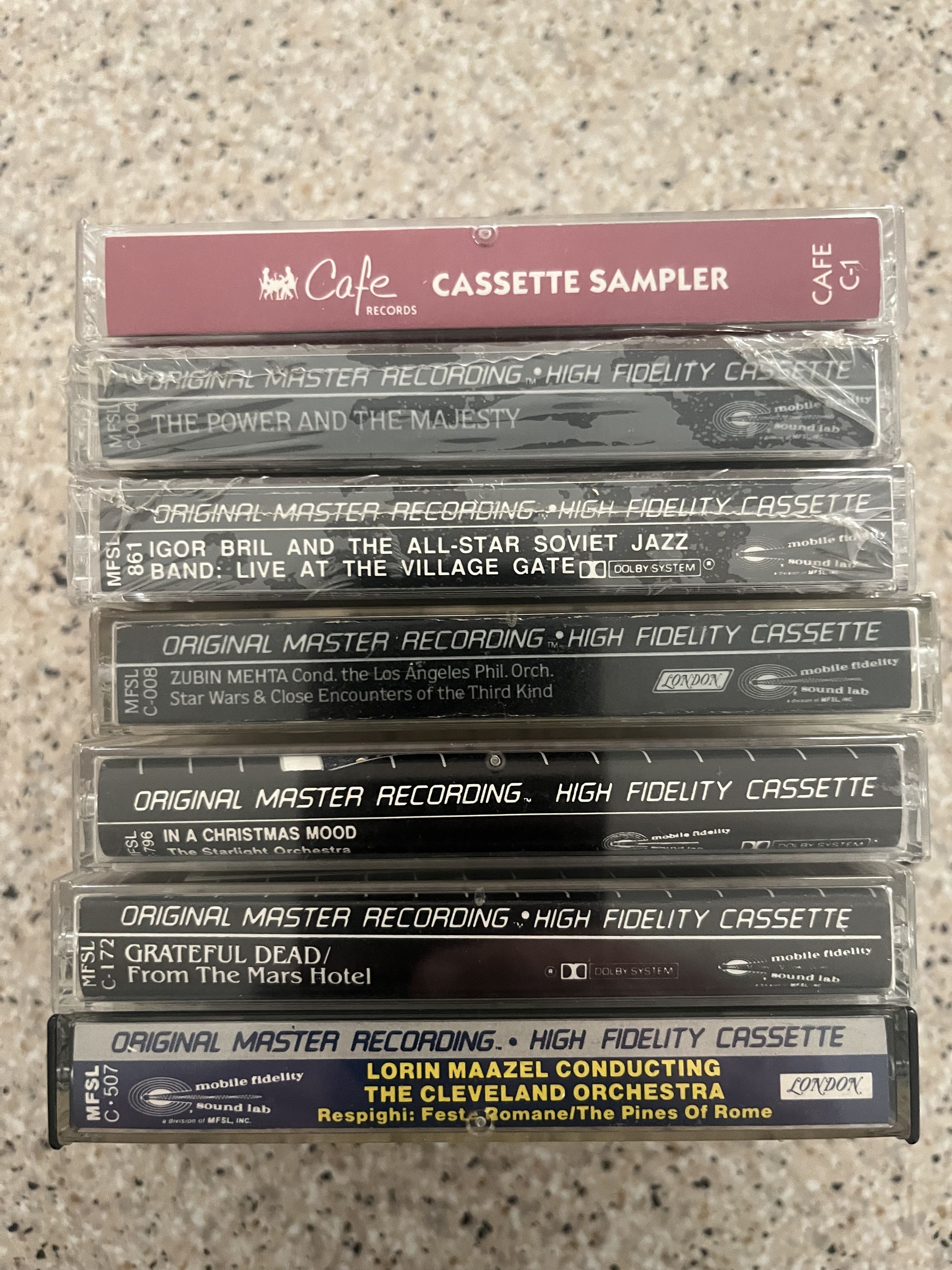 MFSL 7 pre recorded cassette tapes |﻿ Vinyl, CD, and Blu-ray