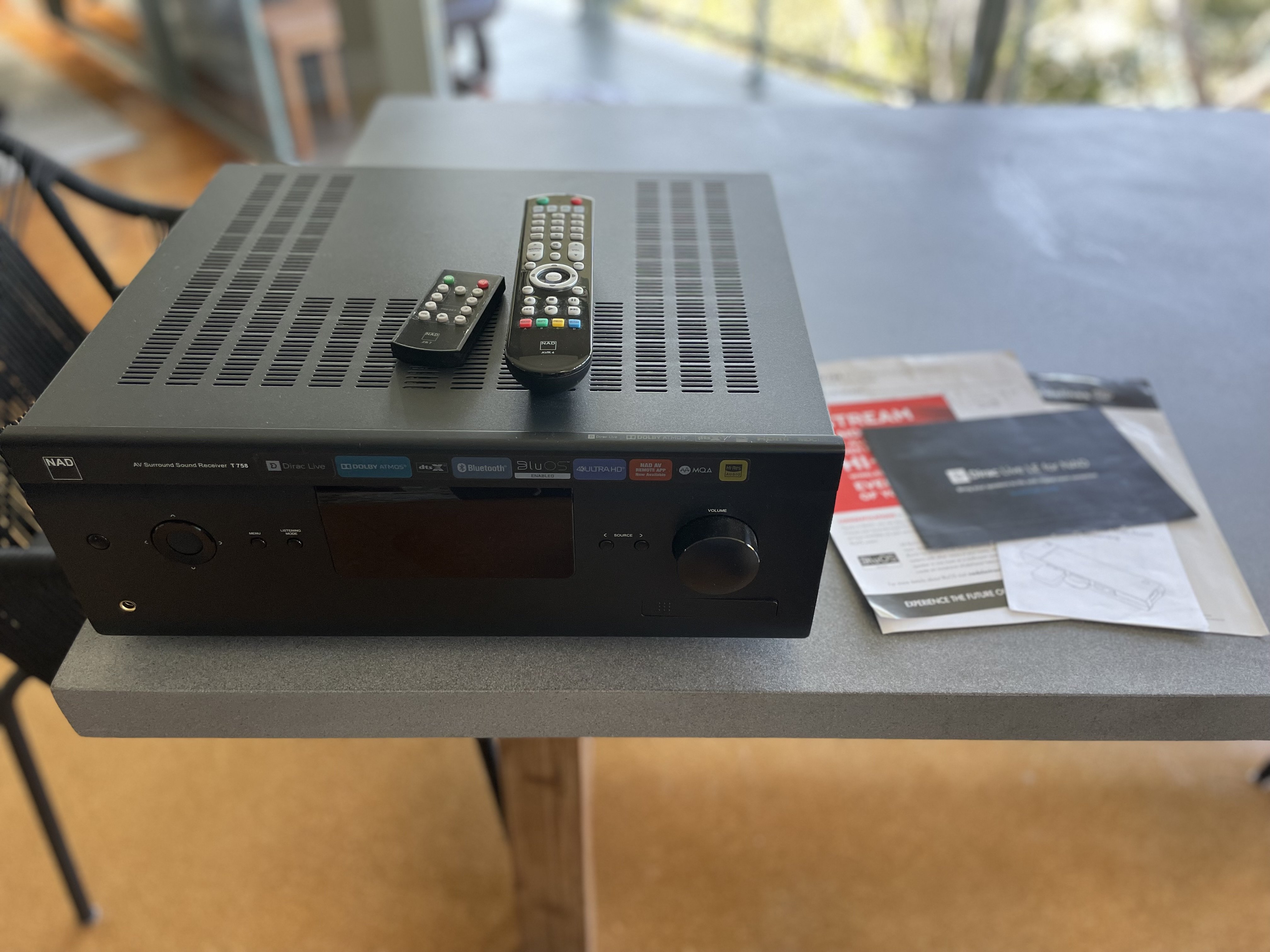NAD T758 V3i AV Receiver with Dirac Live - Stereo, Home Cinema ...