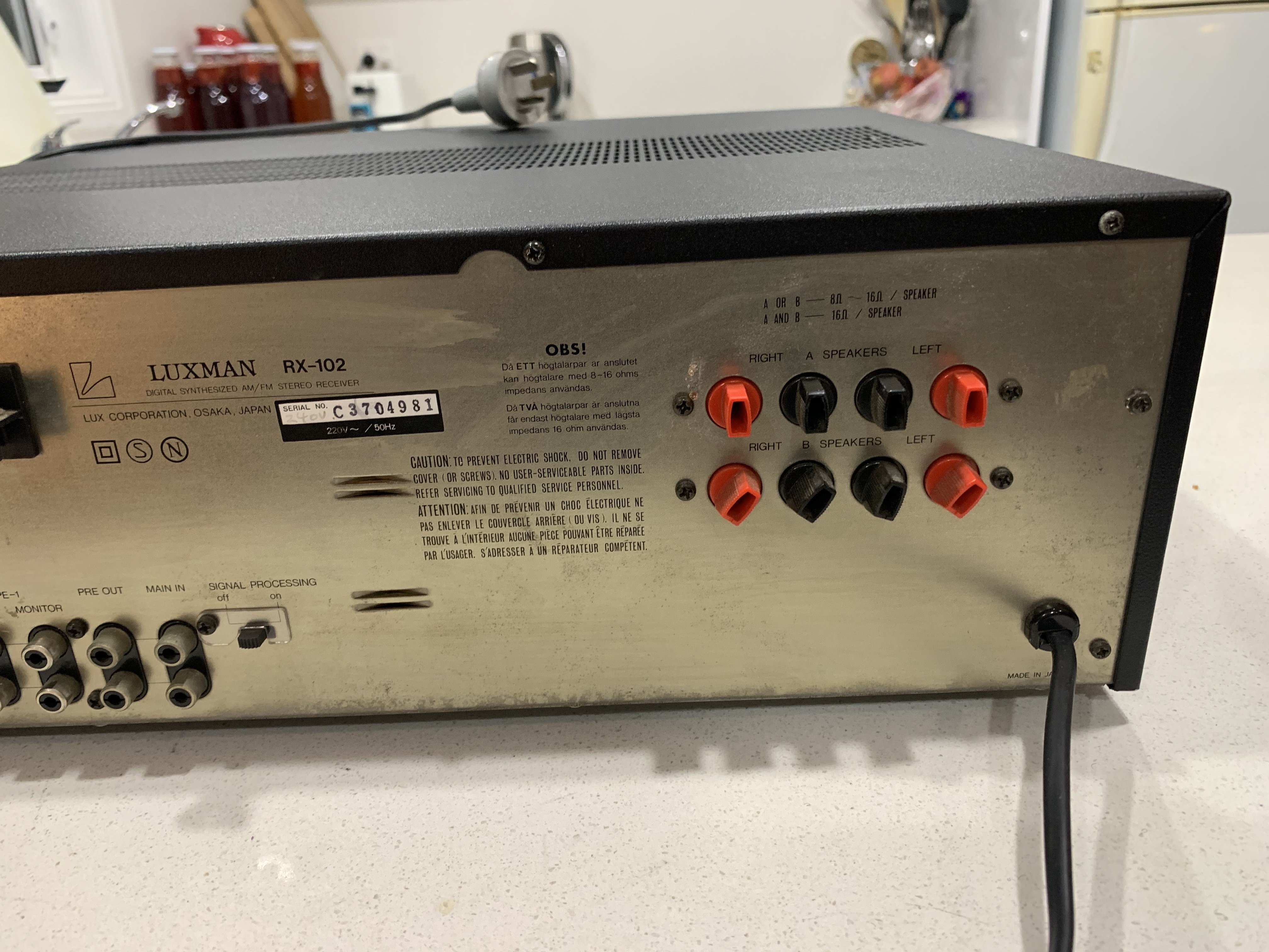 Luxman RX-102 'Suck-face' receiver - Stereo, Home Cinema, Headphones ...