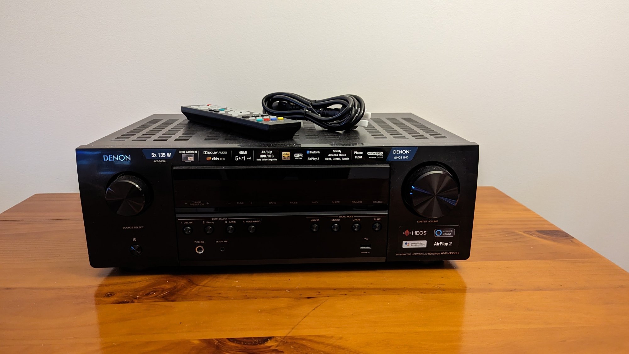 SOLD ELSEWHERE: Denon AVR-S650H 5.2ch AV Receiver with HEOS - Stereo ...