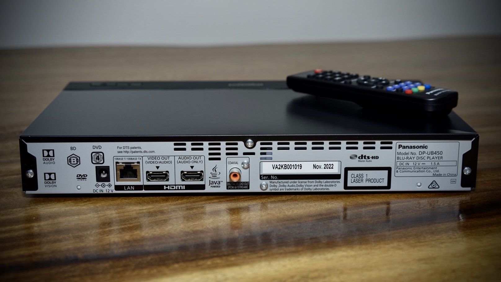 Panasonic DP-UB450 4k player, current model - Stereo, Home Cinema ...