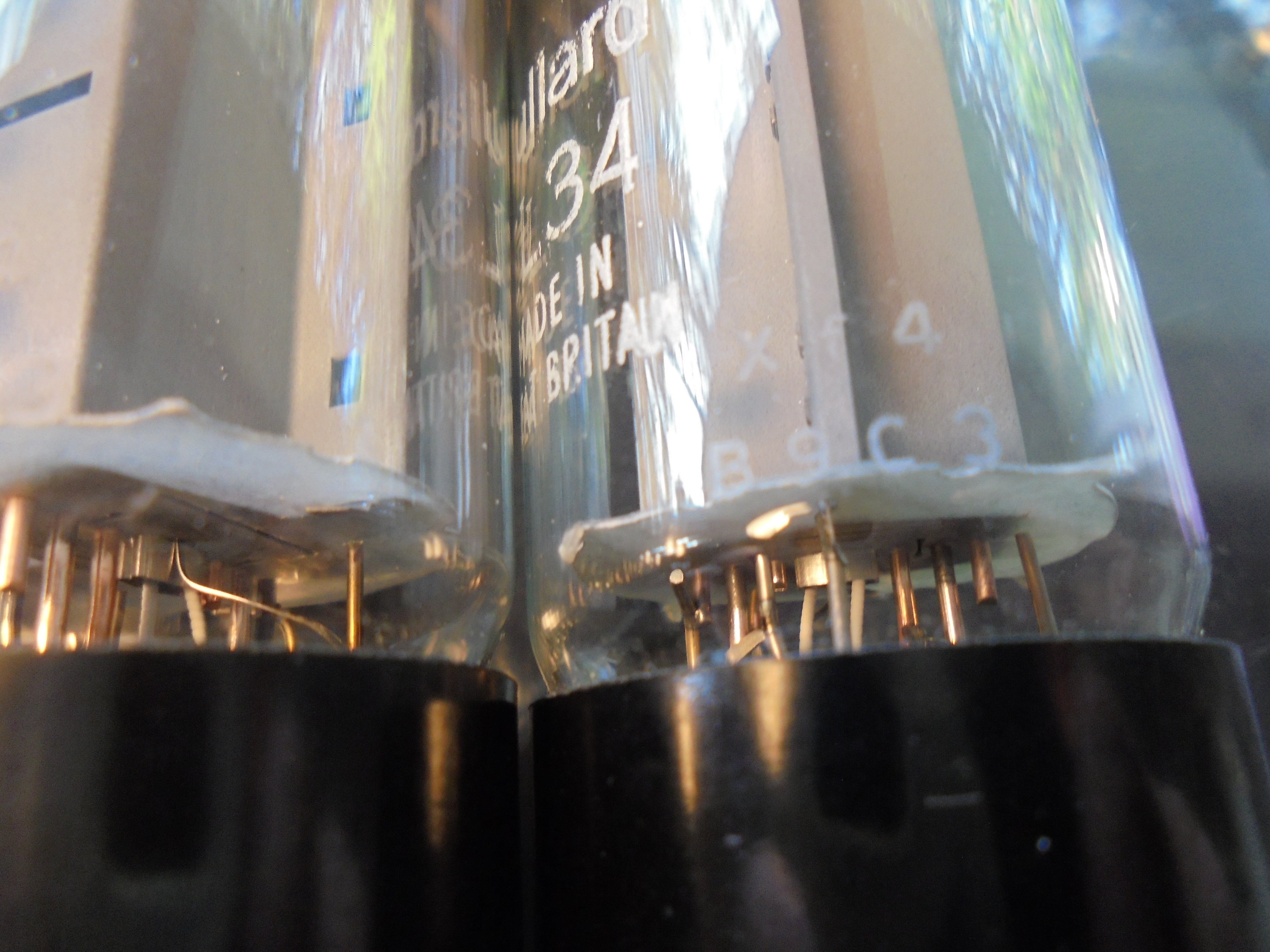 MULLARD EL34 BRITISH FX4 MATCHED QUAD OF VINTAGE VALVES |﻿ Hi-Fi and Cinema Cables & Accessories