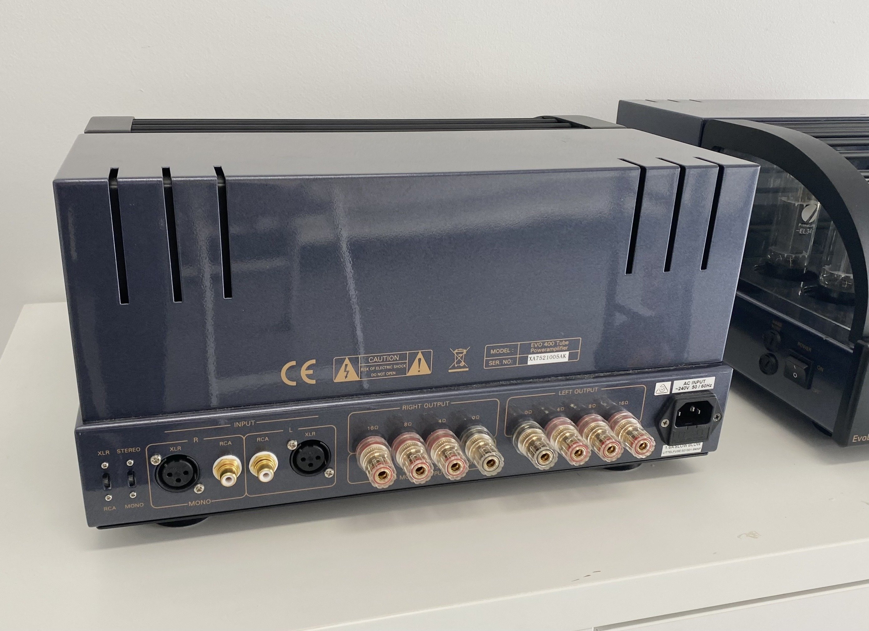 PrimaLuna EVO 400 Mono Tube Power Amplifiers |﻿ Stereo, Home Cinema ...