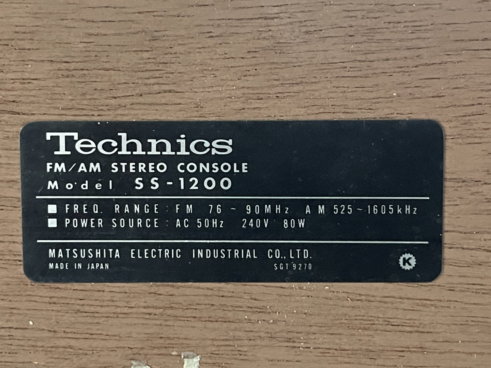 Technics CD-4 Quadraphonic System - General Hi-Fi & Beginners ...
