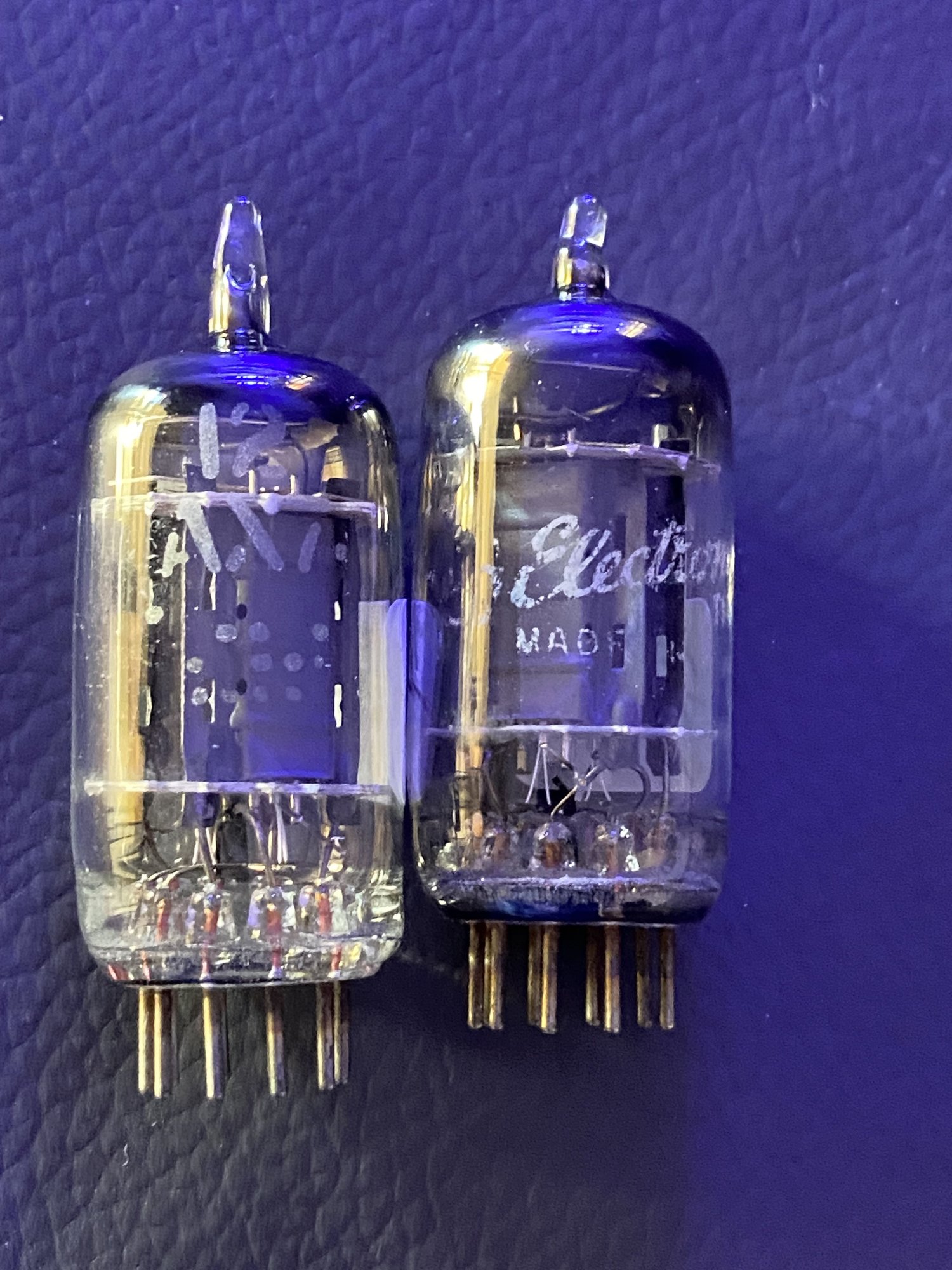2 x GE 12AX7 Tubes long black plates |﻿ Hi-Fi and Cinema Cables ...