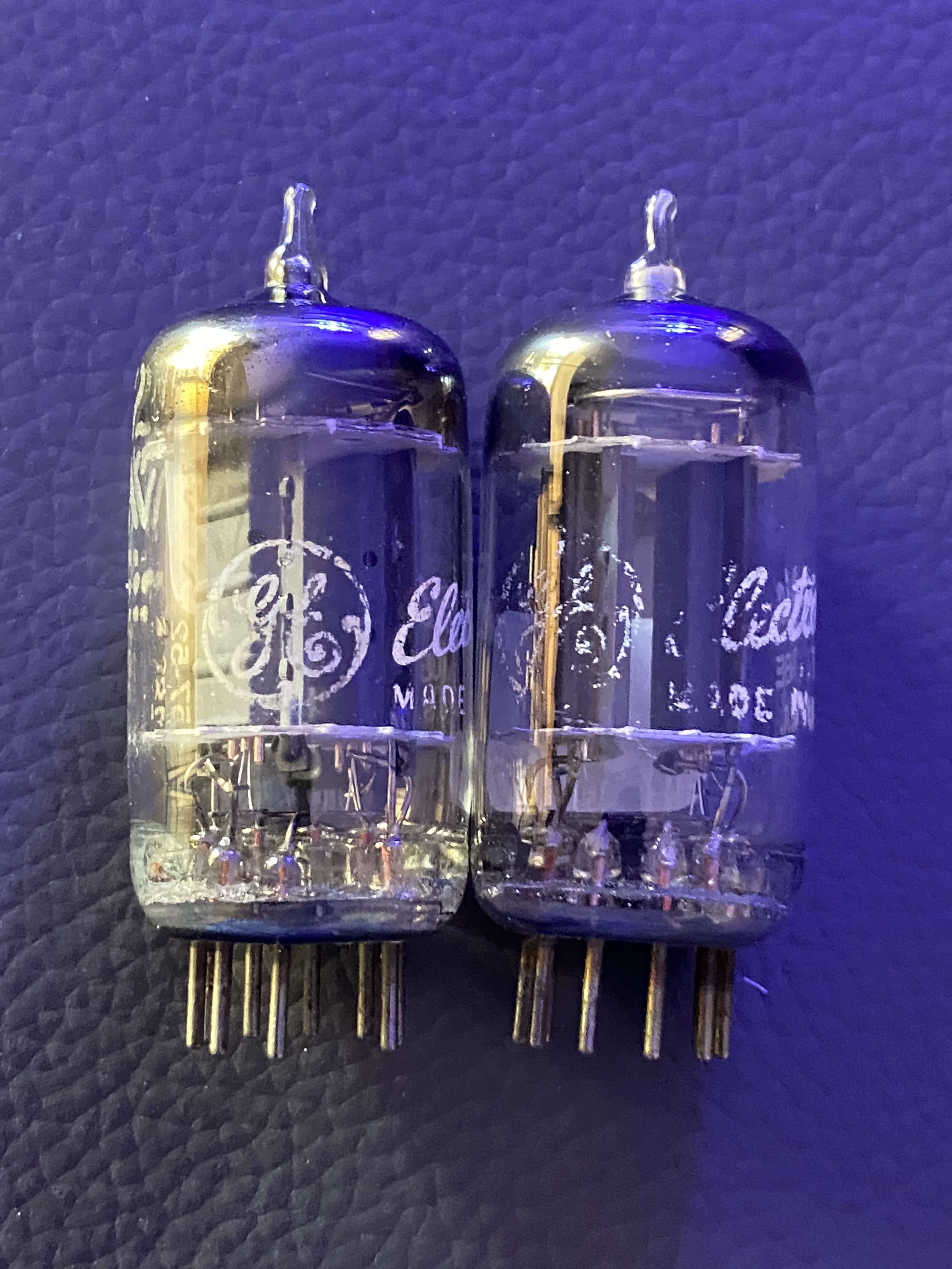 2 x GE 12AX7 Tubes long black plates |﻿ Hi-Fi and Cinema Cables ...