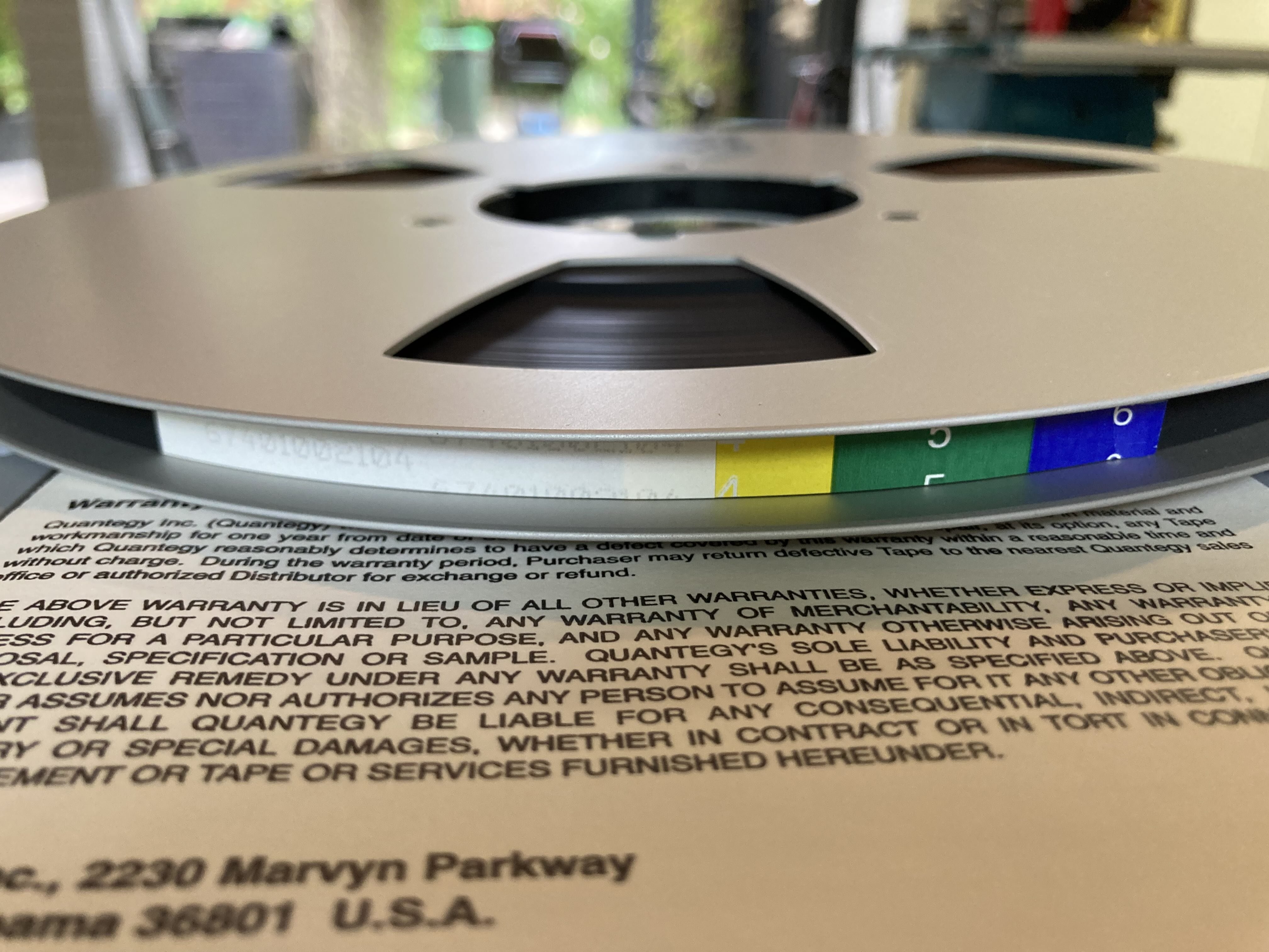 2x Quantegy 456 Grand Master reel to reel tape 1/4’’ 2500’ - Hi-Fi and Cinema Cables ...