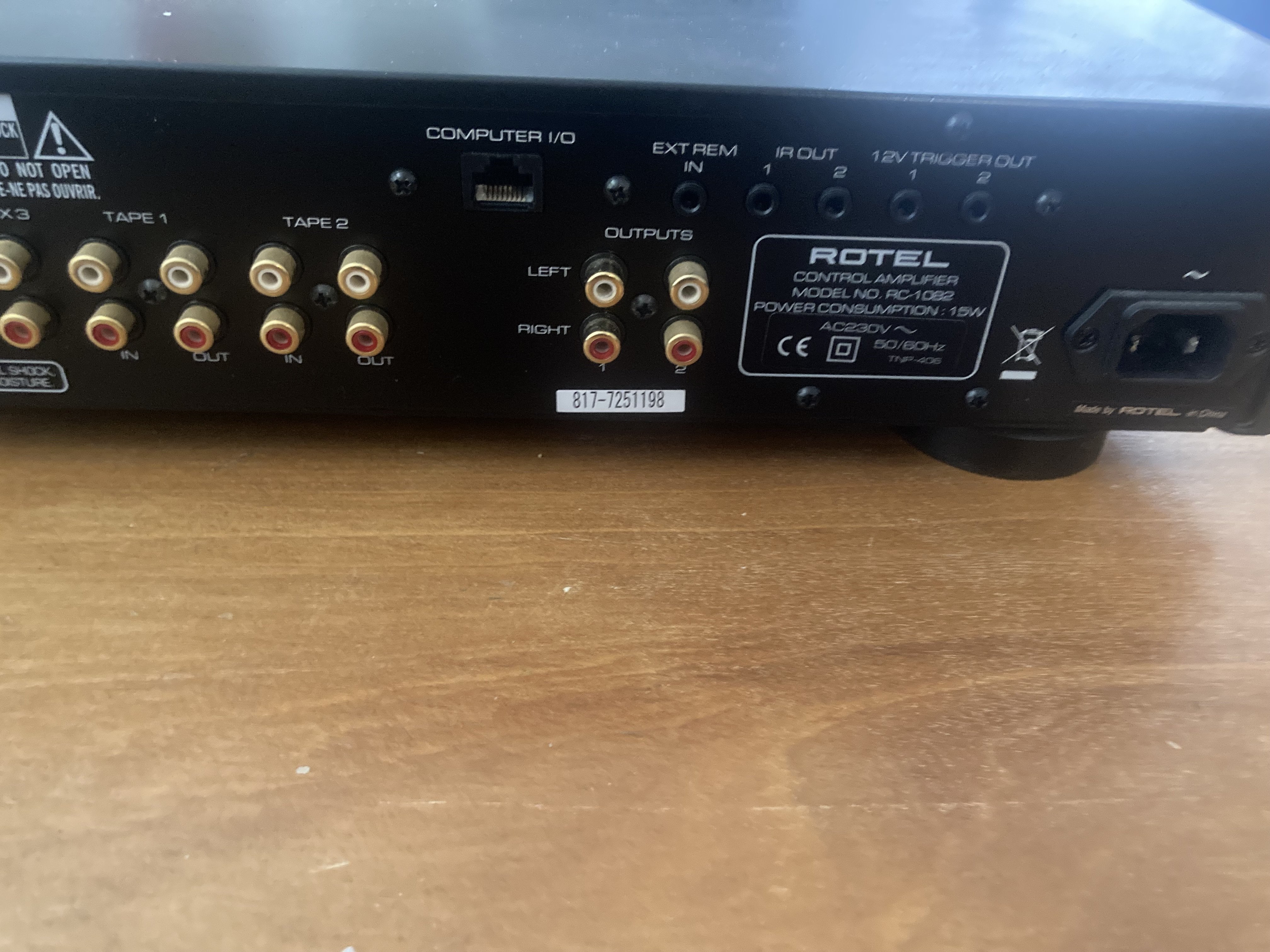 Rotel rcd 1082 high end preamplifier - Stereo, Home Cinema, Headphones ...