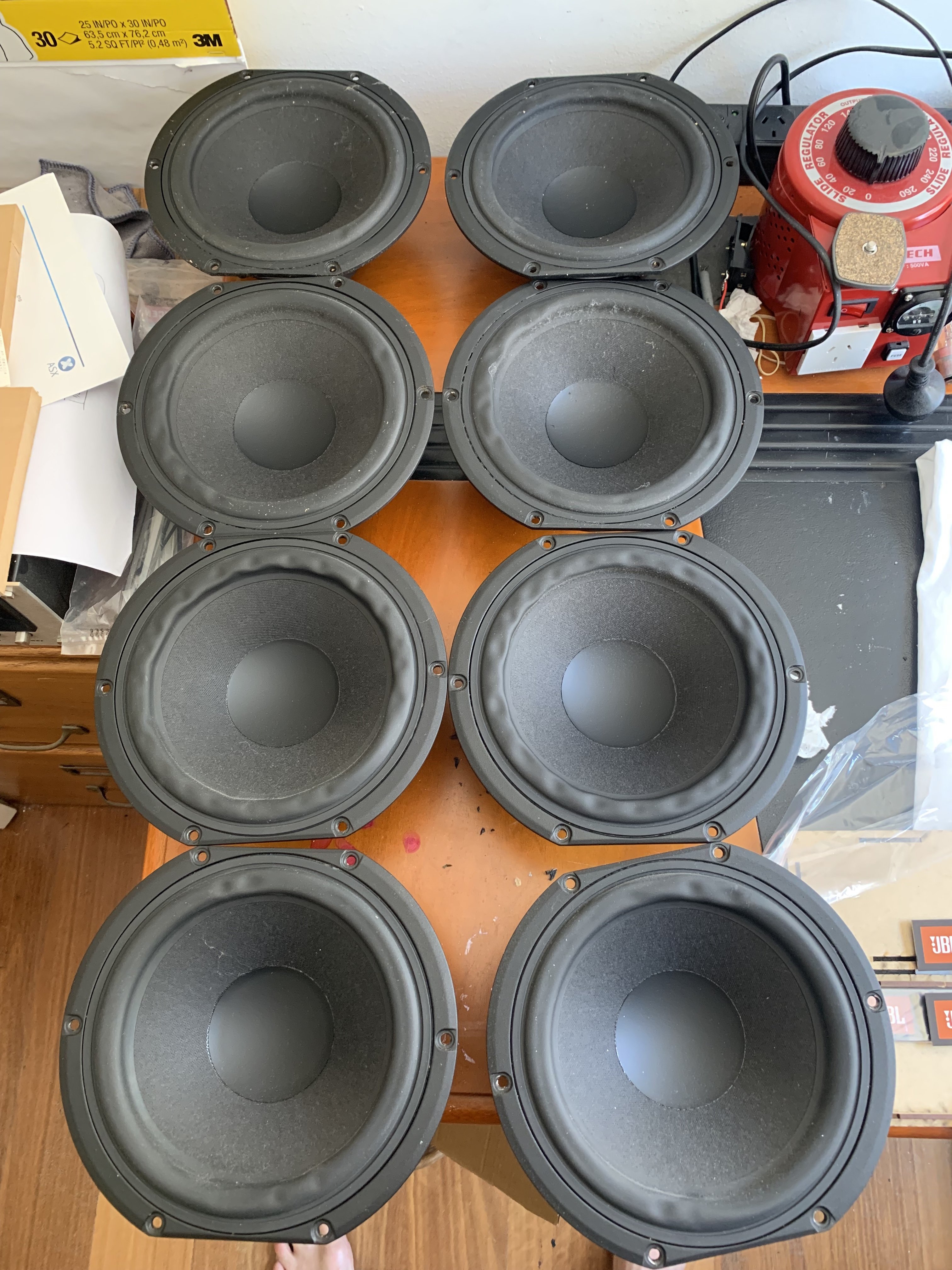 Peerless HDS-P830869 8 ohm 8" bass drivers x 8 units - Hi-Fi and Cinema ...