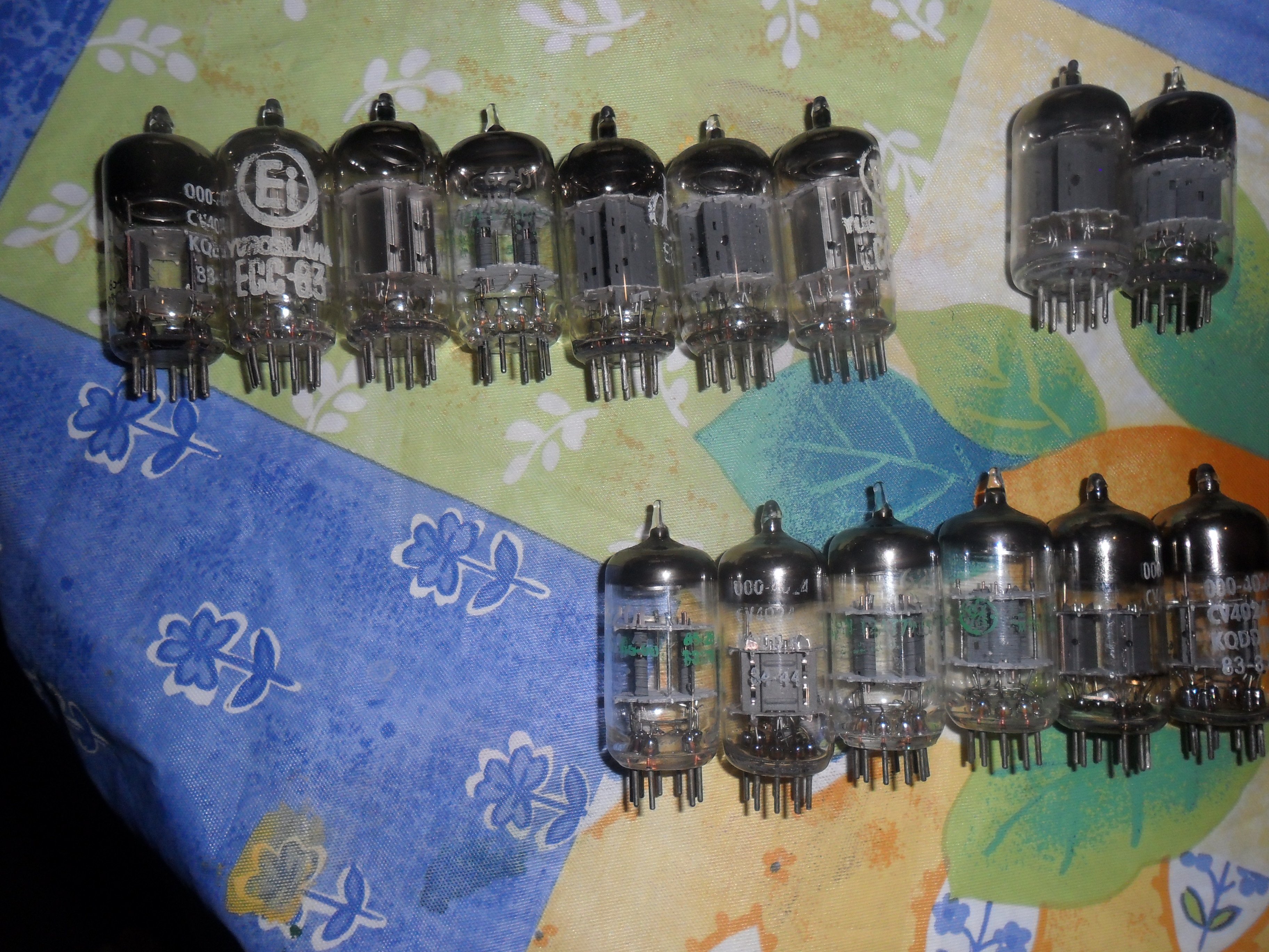 A selection of lightly used ECC83 (12AX7) and 12AT7 valves |﻿ Hi-Fi and ...