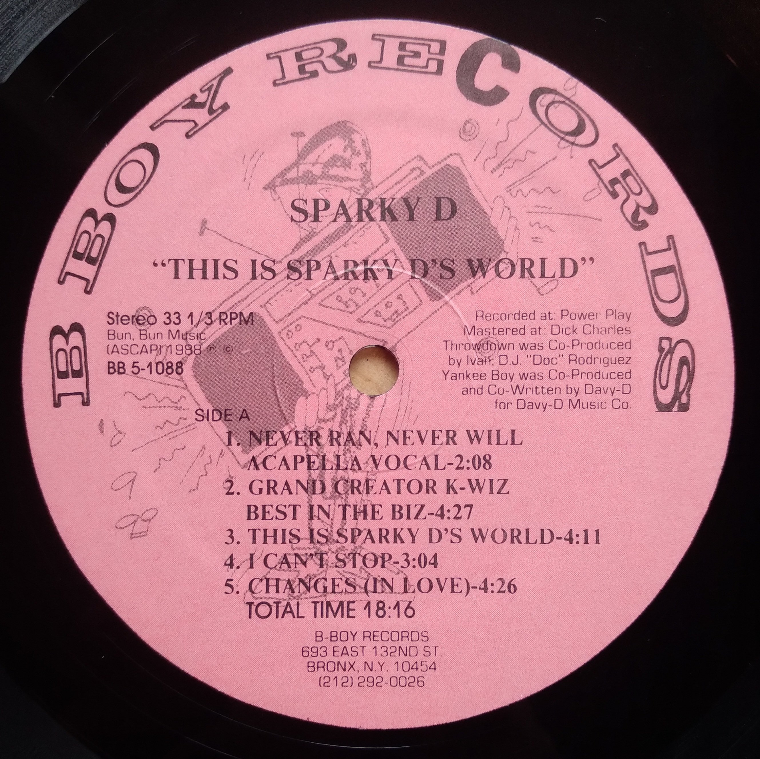 Sparky-D, 'This is Sparky-D's World' US Rap vinyl LP - Vinyl, CD, and ...