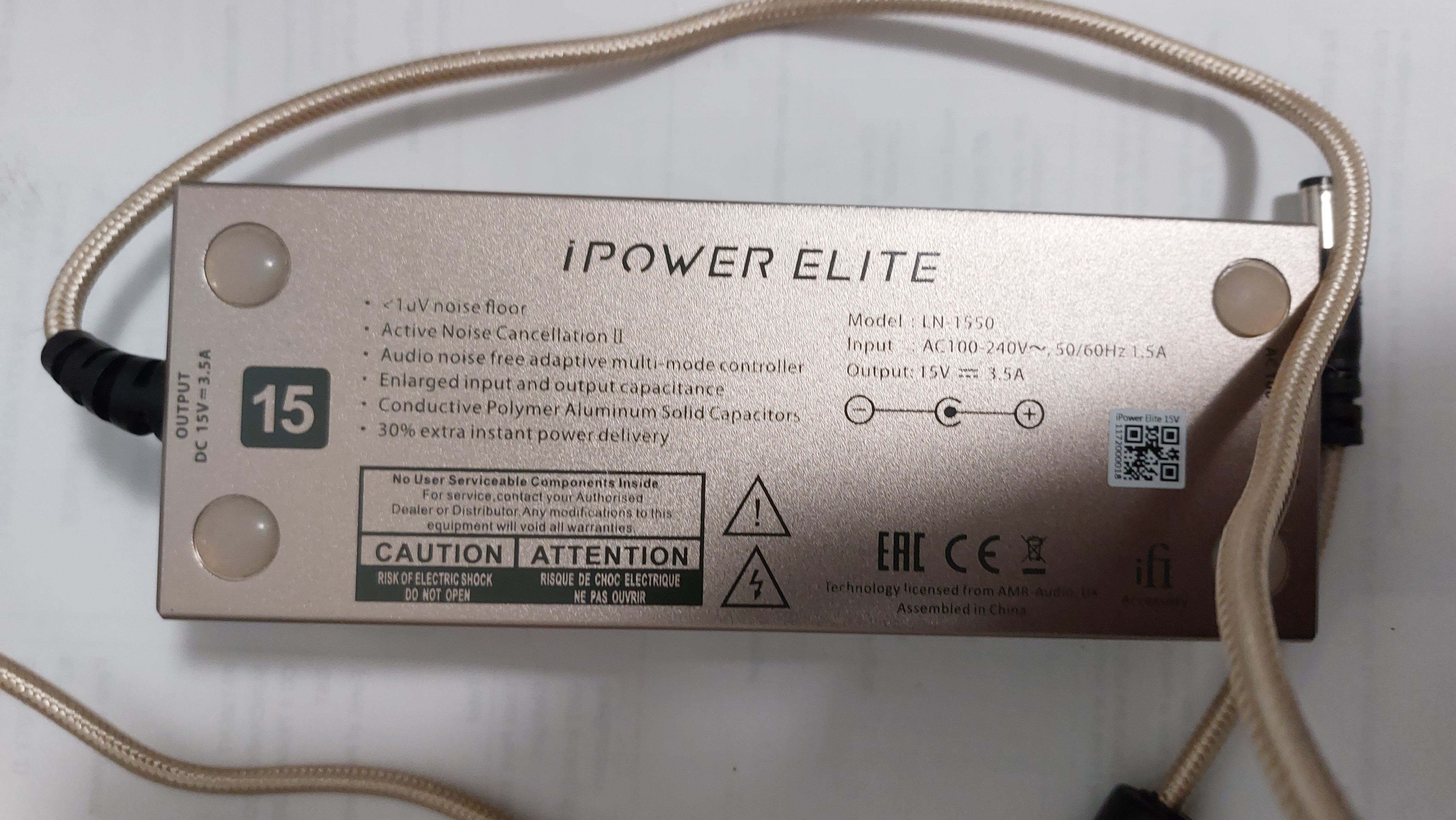 SOLD ELSEWHERE: iFi iPower Elite 15V/3.5A Power Supply - Hi-Fi and Cinema Cables & Accessories ...