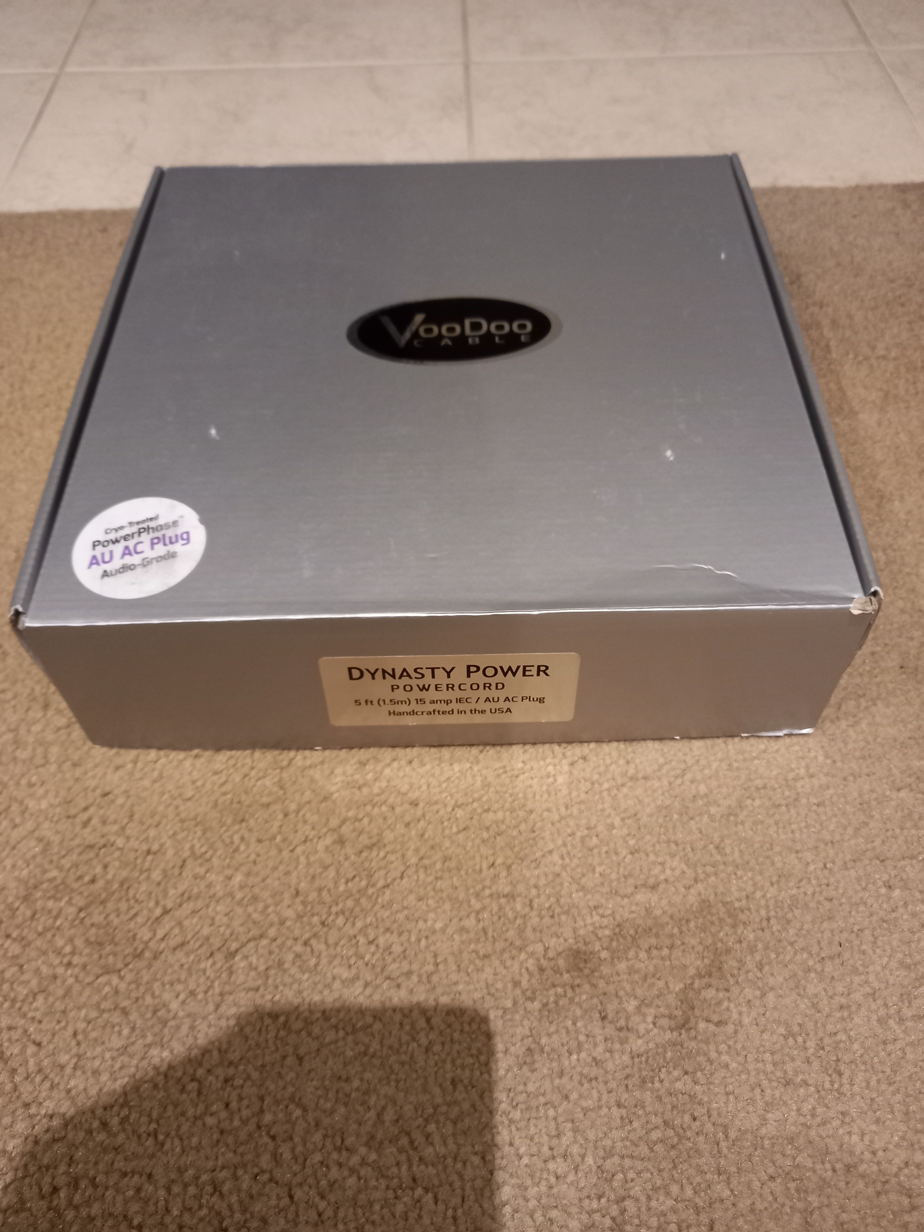 SOLD ELSEWHERE: VooDoo Dynasty Power AC Power Cable- 1.5m length Aus AC ...