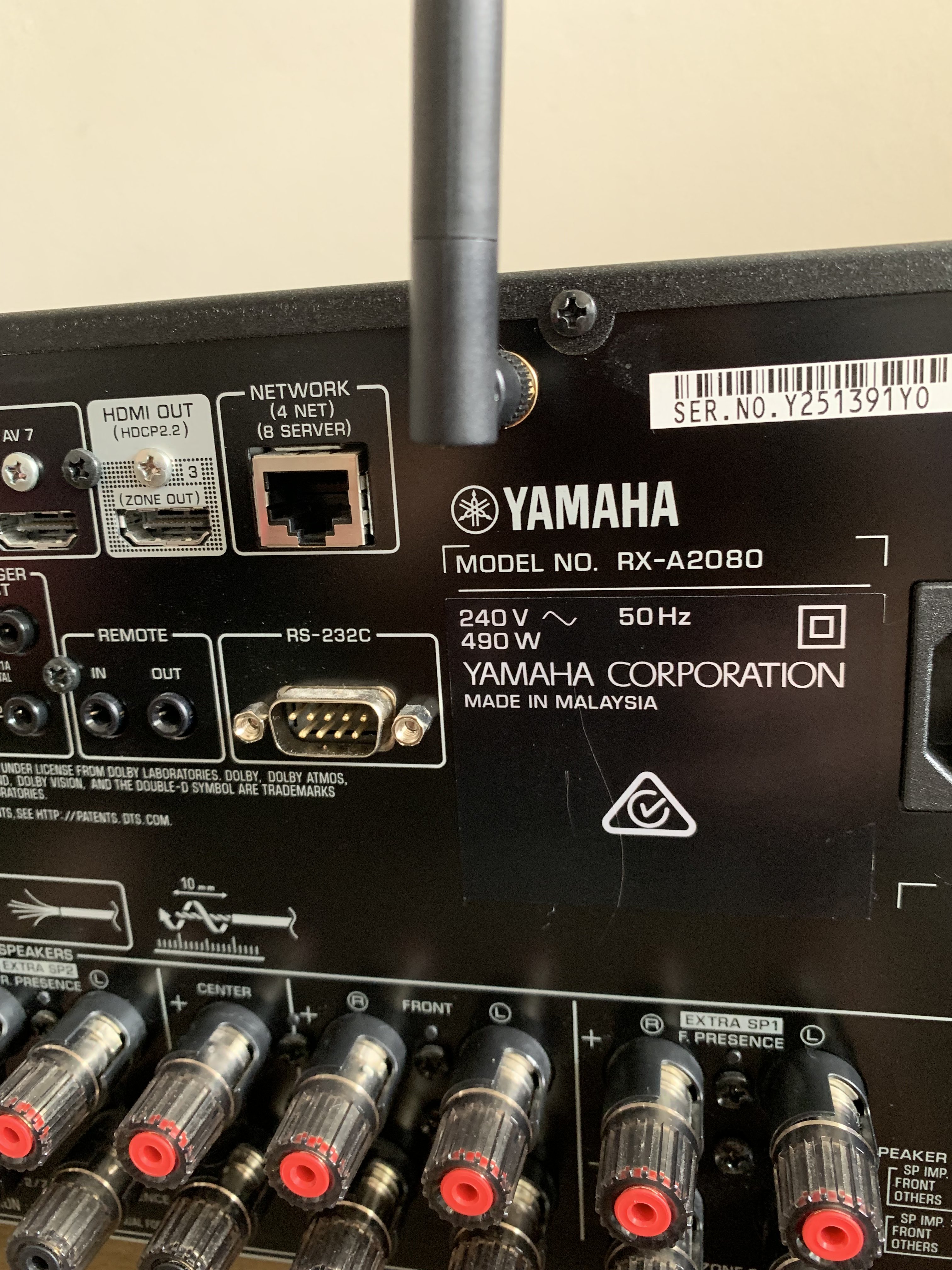 YAMAHA AVENTAGE RX-A2080 Dolby Atmos 9.2 CH AV RECEIVER - Stereo, Home Cinema, Headphones ...