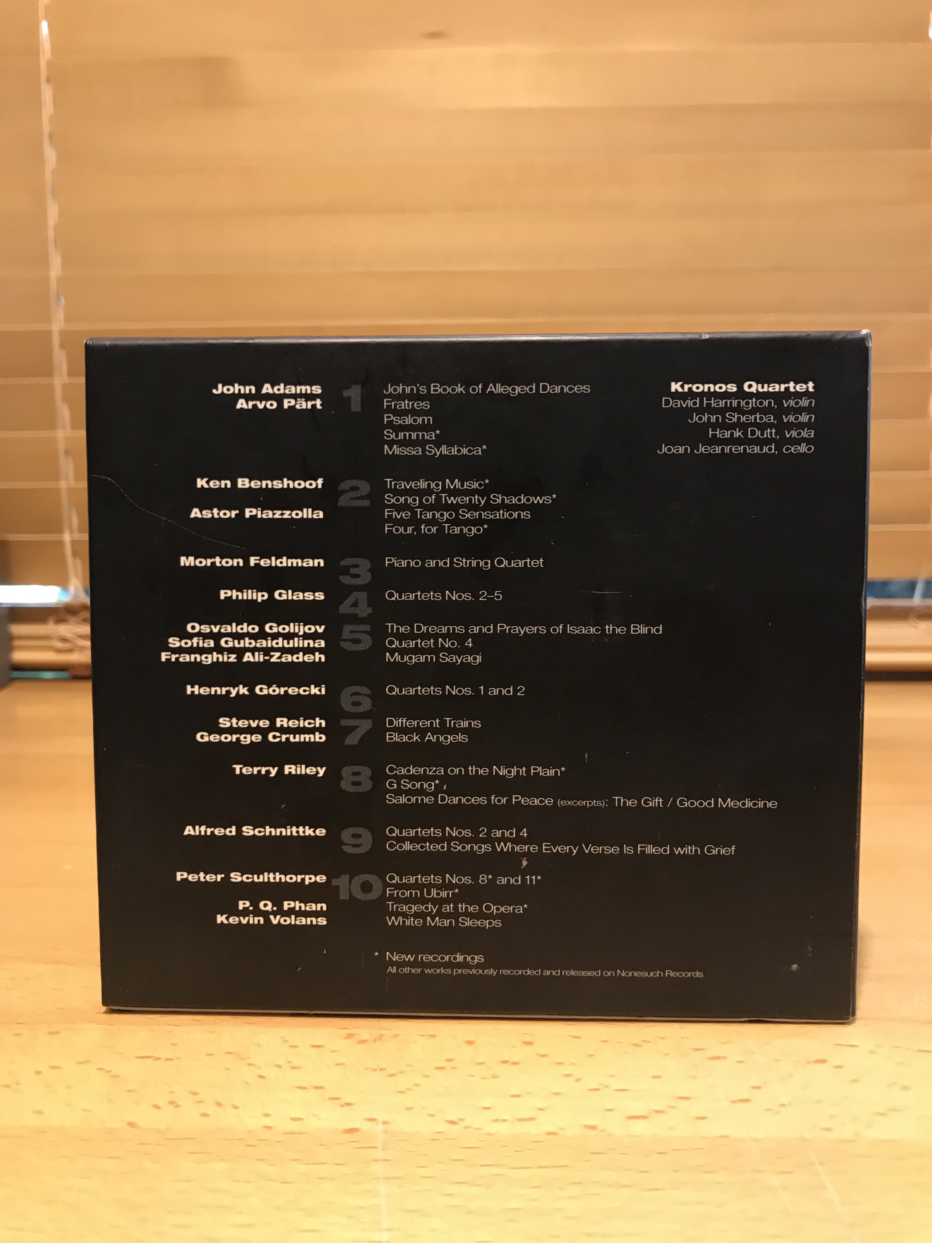 Kronos Quartet 25 Years Anniversary Boxed Set x 10 CDs |﻿ Vinyl, CD ...