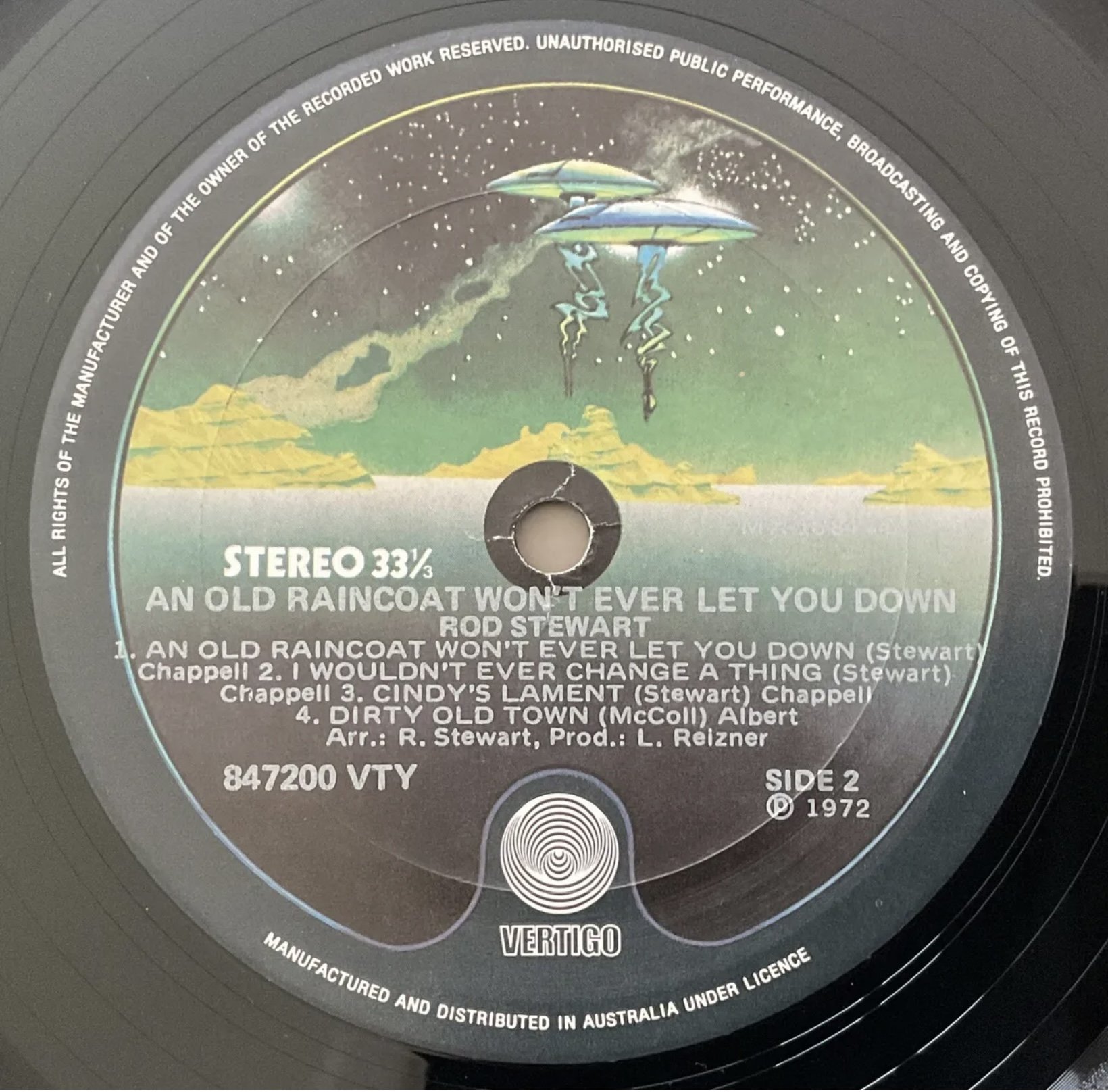 WITHDRAWN: Rod Stewart “An Old Raincoat Won’t Ever Let You Down” 1972 ...