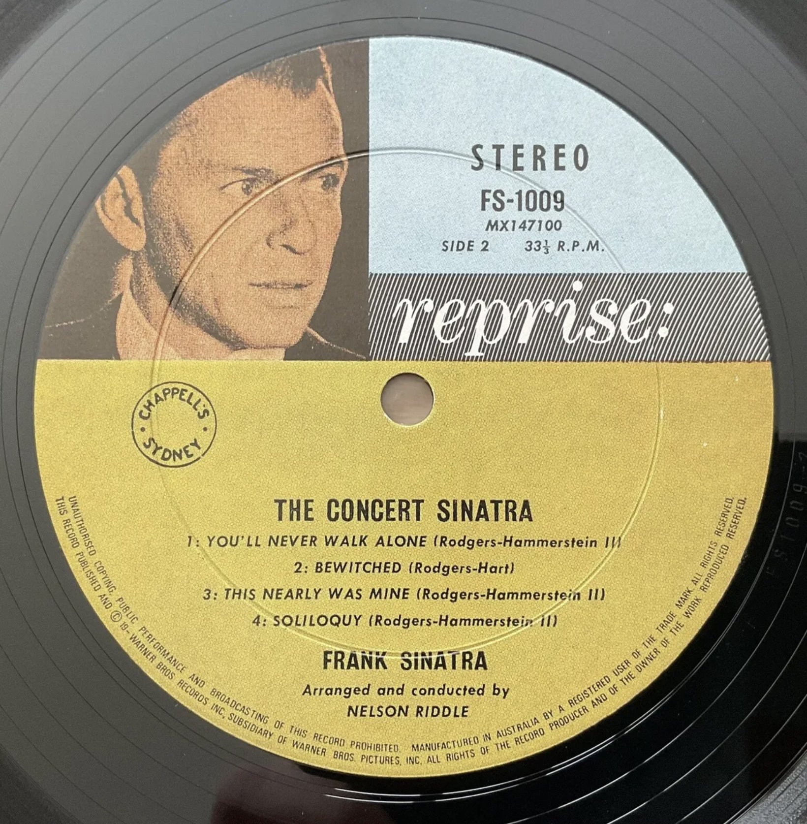 SOLD ELSEWHERE: Frank Sinatra “The Concert Sinatra” 1966 Vinyl LP Aus ...