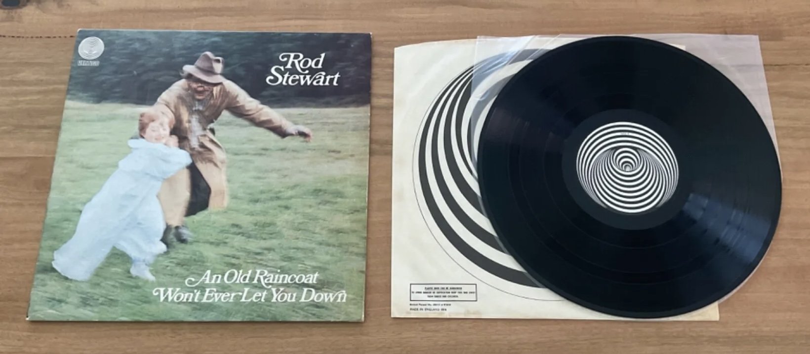 Rod Stewart “An Old Raincoat Won’t Ever Let You Down” UK LP - Vinyl, CD ...