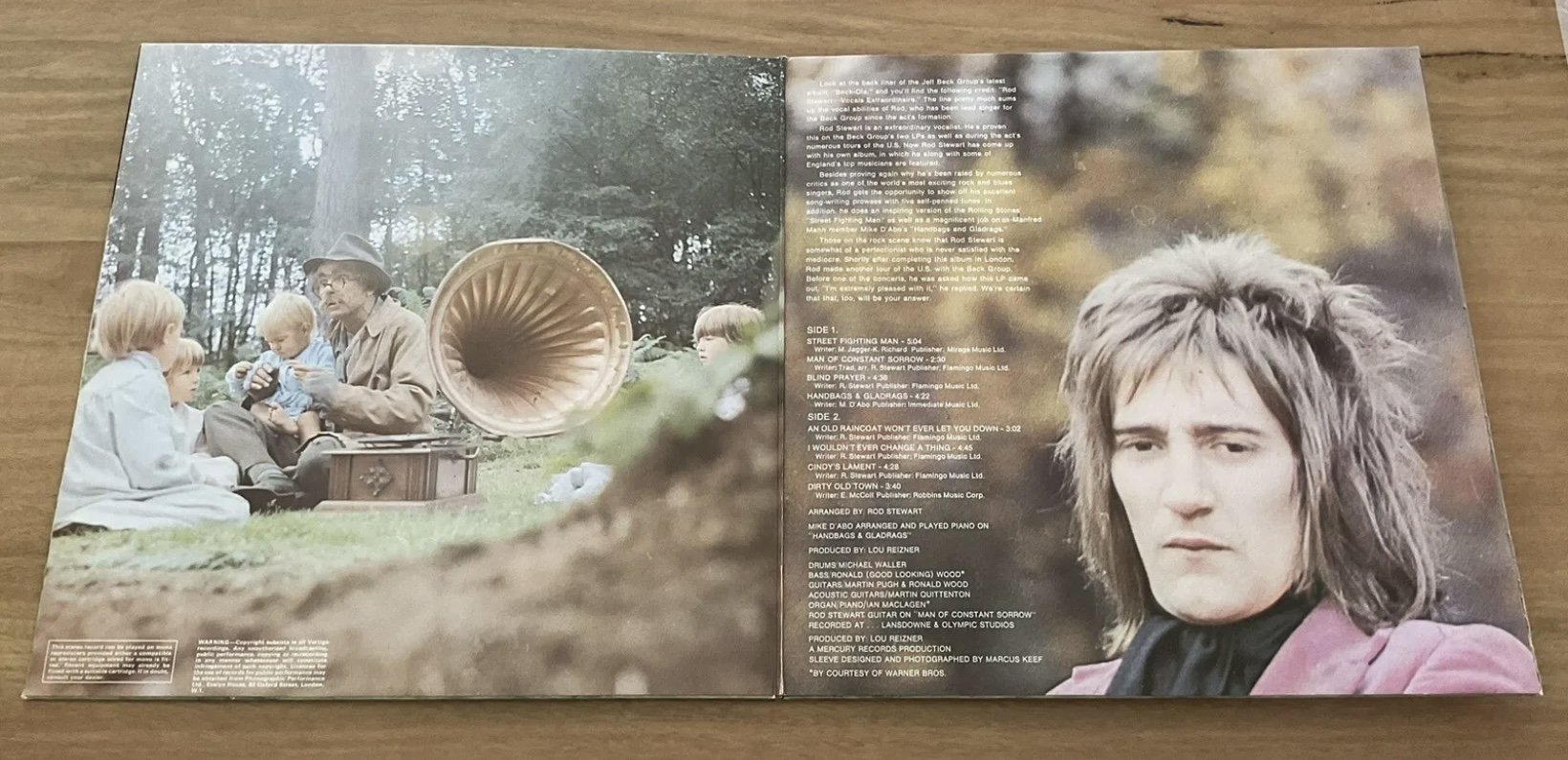 Rod Stewart “An Old Raincoat Won’t Ever Let You Down” UK LP - Vinyl, CD ...