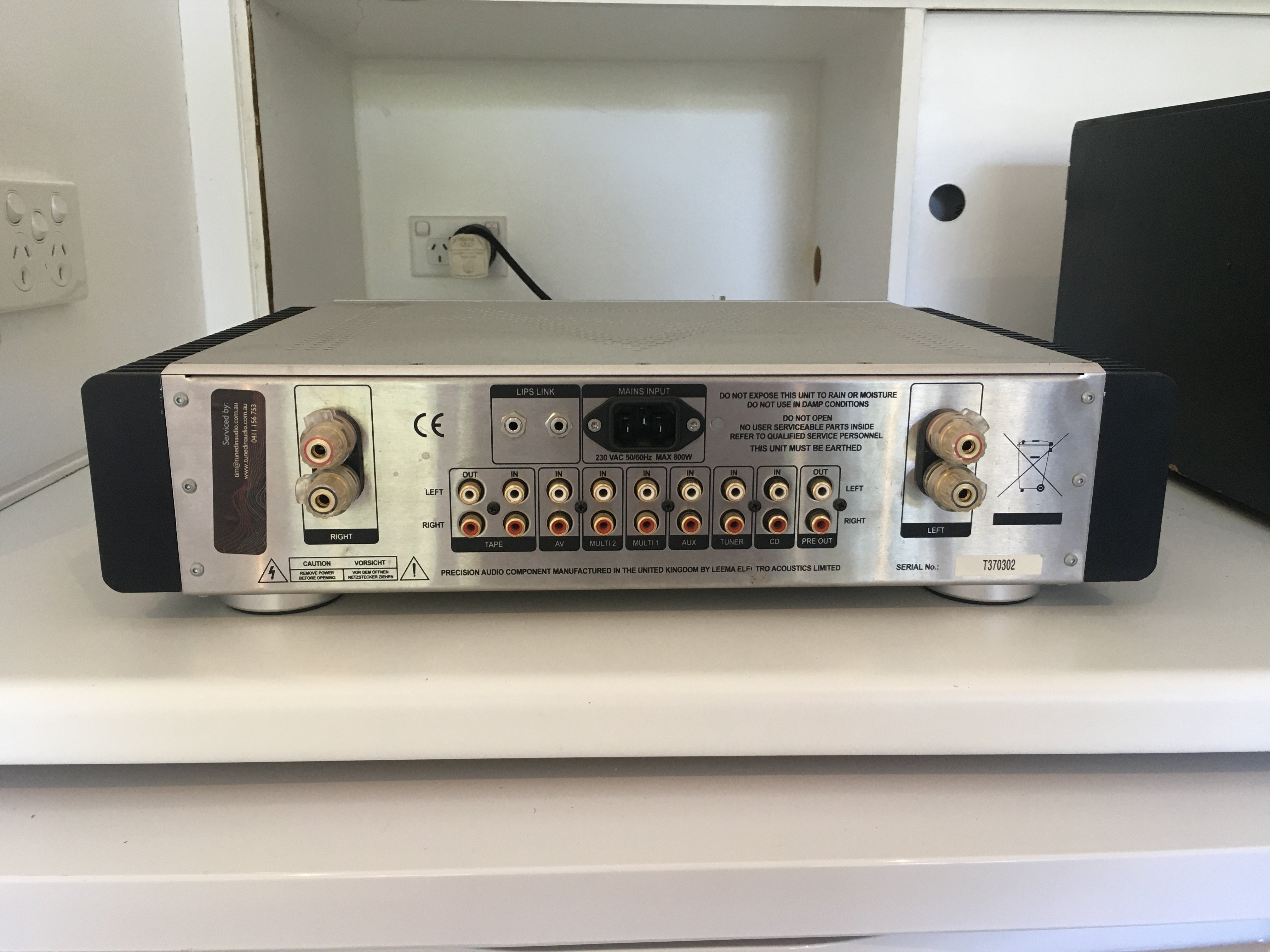 Leema Acoustics Tucana Mk1 integrated amplifier - Stereo, Home Cinema ...