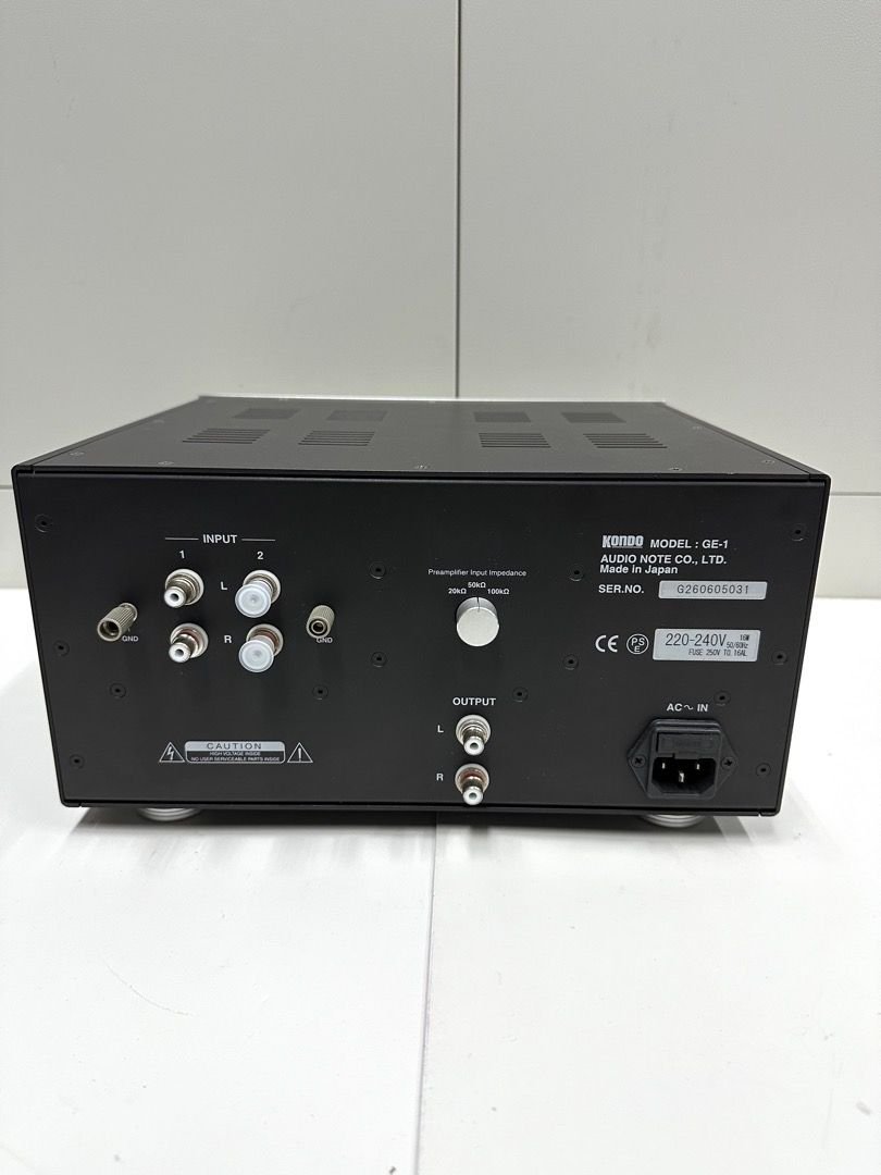Kondo Audio Note (Japan) GE 1 Phono Stage - Stereo, Home Cinema ...