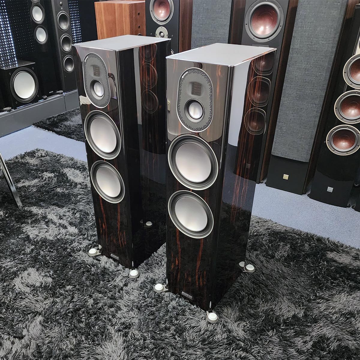 Monitor Audio Gold 300 Floorstanding Speakers - Piano Ebony ...
