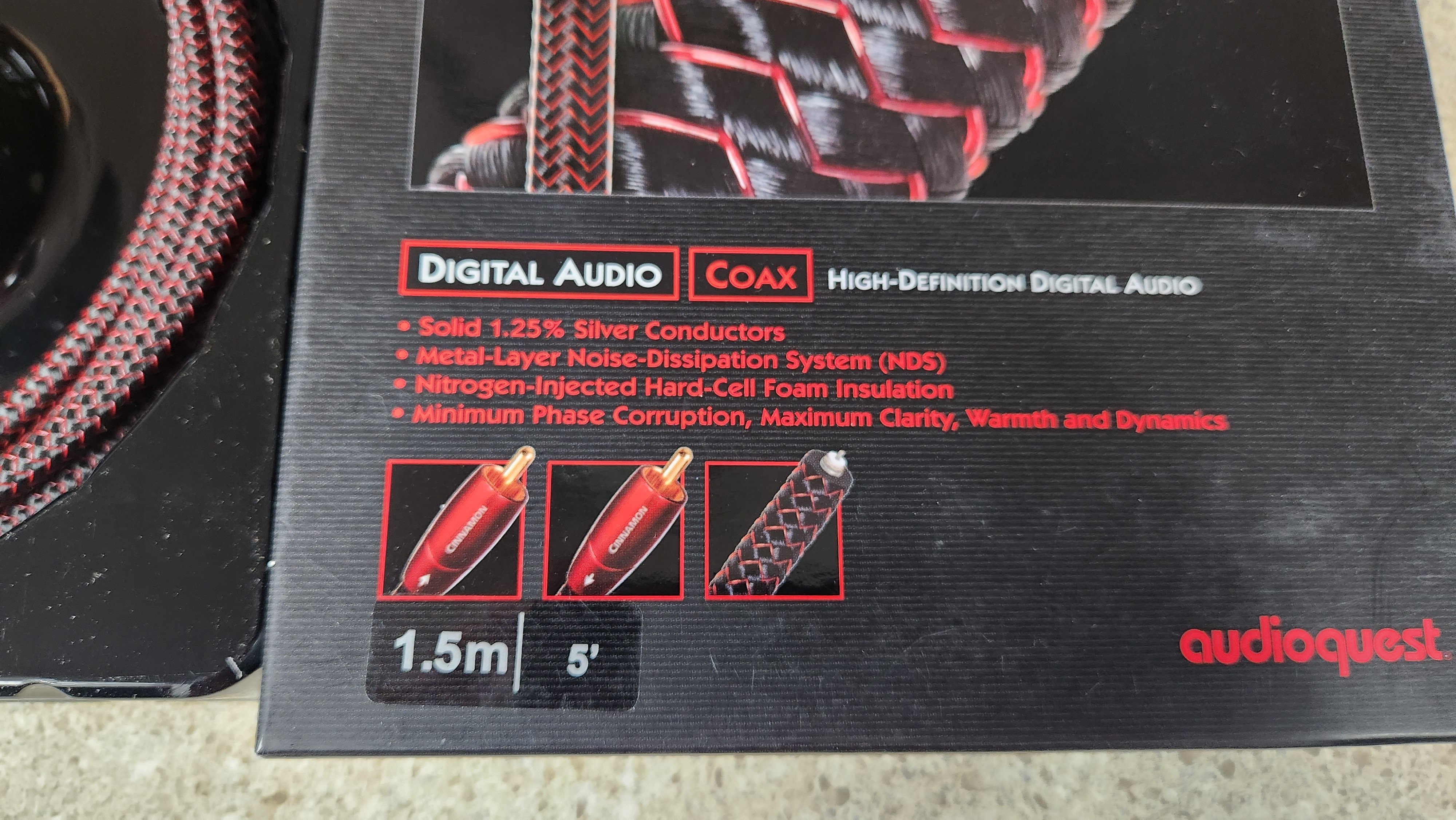 AudioQuest Cinnamon 1.5m Coaxial Cable - Hi-Fi and Cinema Cables ...