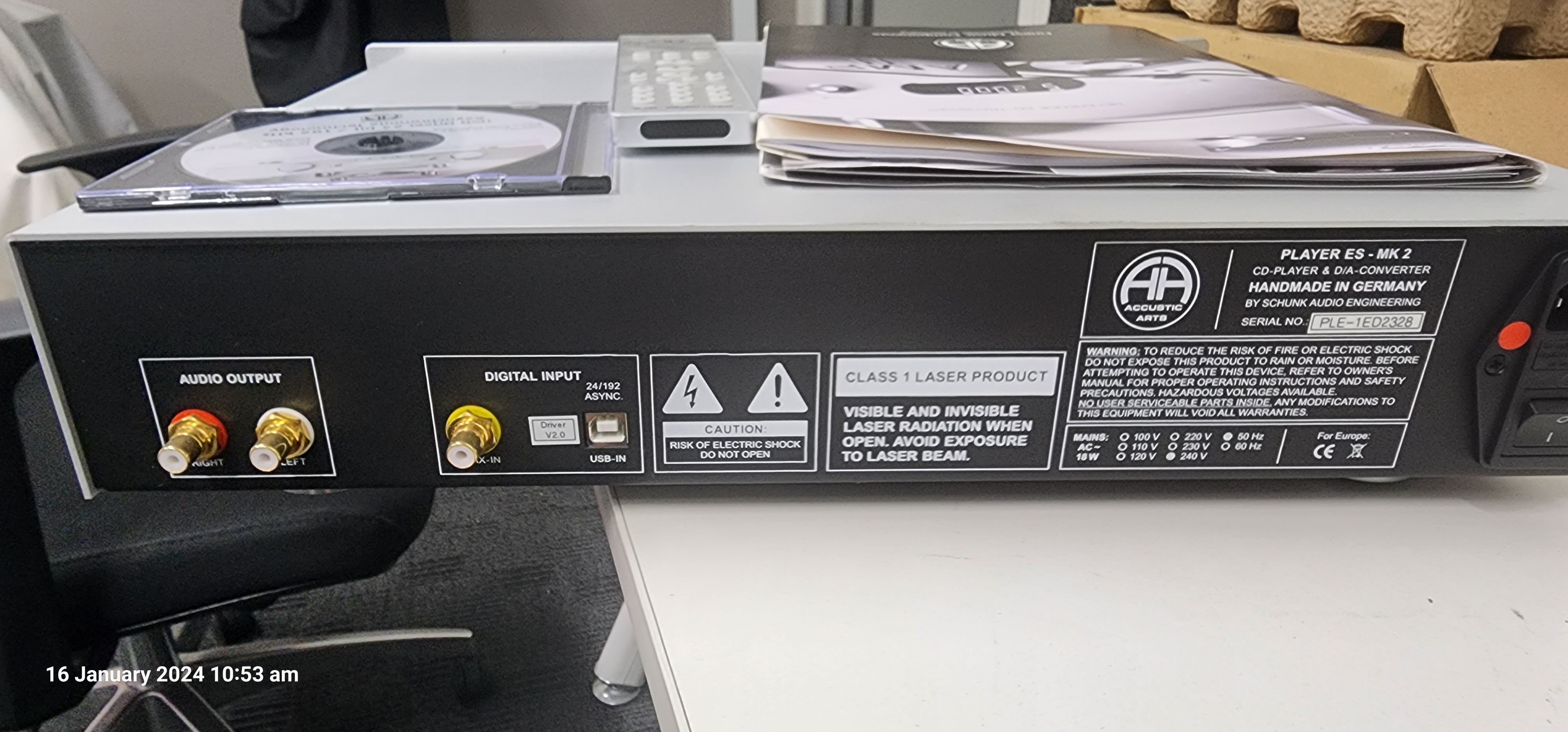 Accustic Arts PLAYER CD D/A CONVERTER MK2 - Stereo, Home Cinema ...