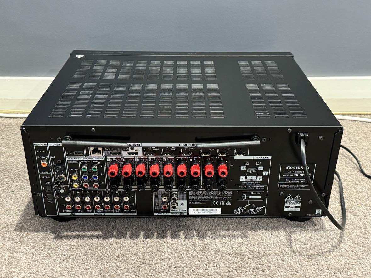 Onkyo TX-NR686 4K 7.2 ATMOS HDCP2.2 home theatre receiver - Stereo ...