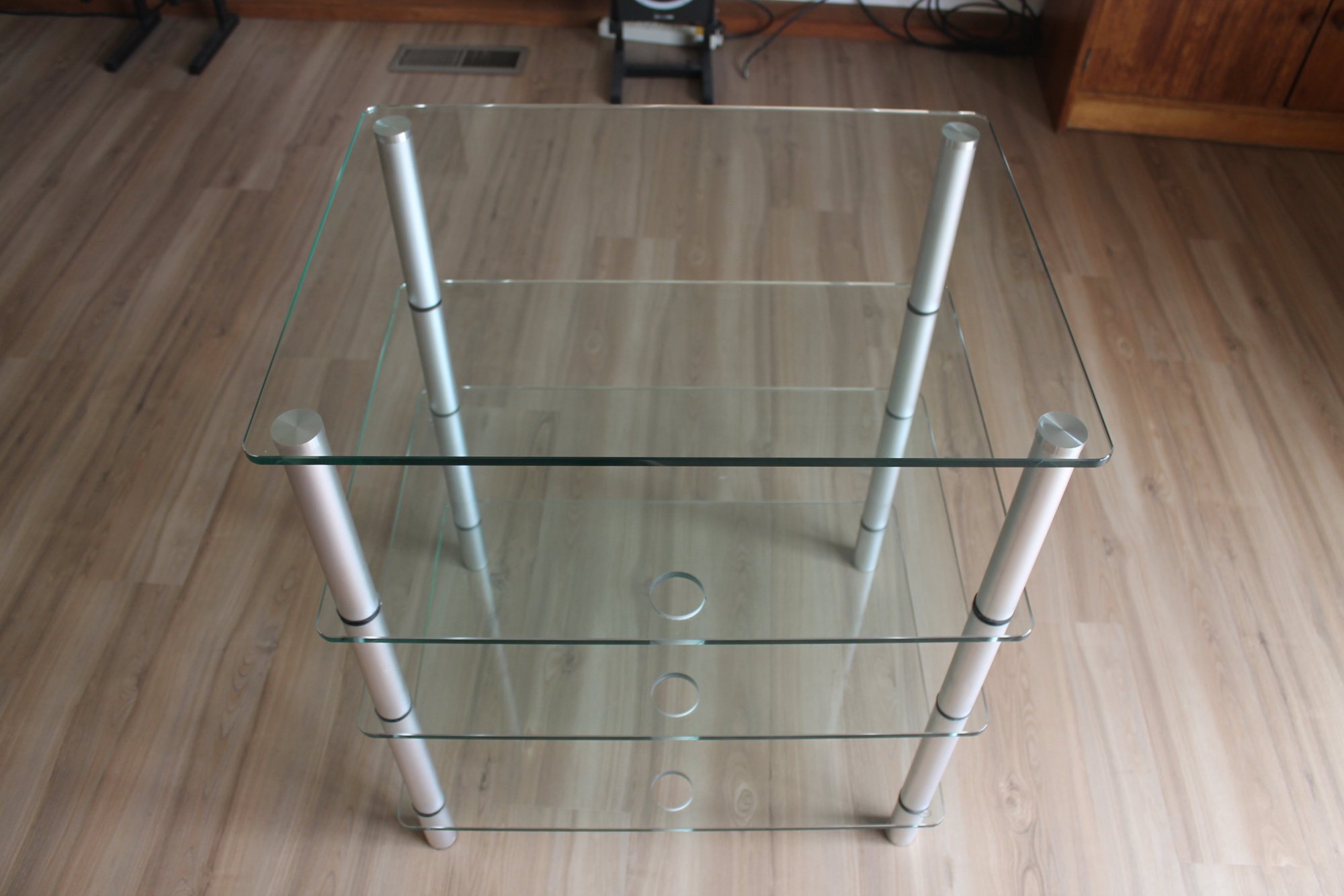 Glass Hi Fi Rack (4 Shelf) |﻿ Hi-Fi and Cinema Cables & Accessories