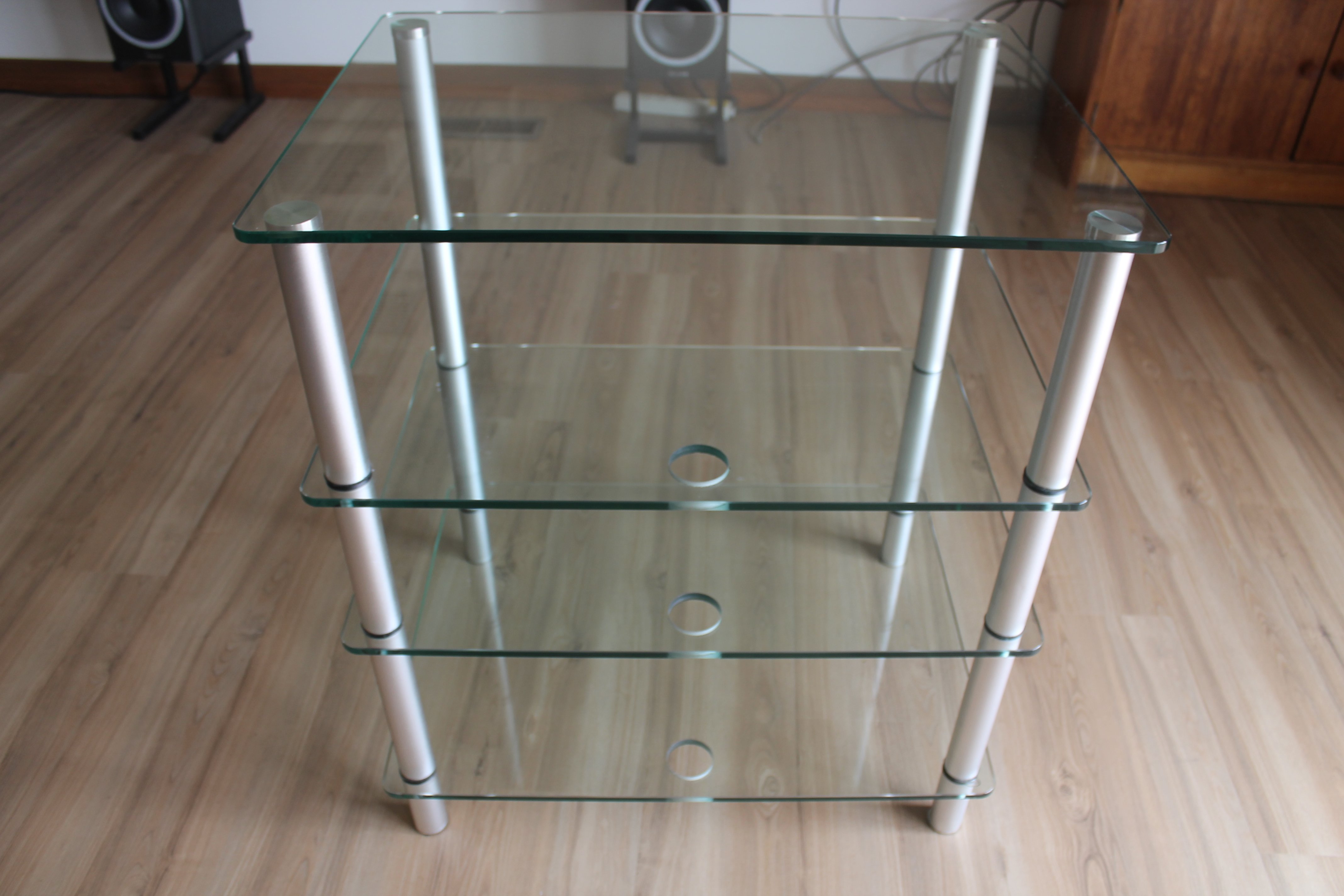 Glass Hi Fi Rack (4 Shelf) |﻿ Hi-Fi and Cinema Cables & Accessories
