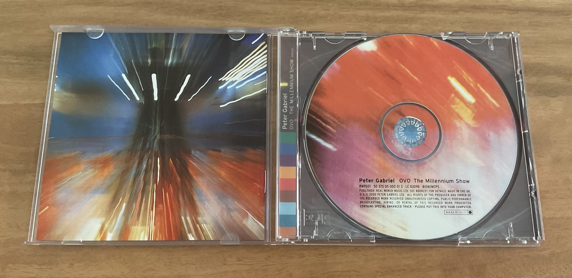 SOLD ELSEWHERE: Peter Gabriel “OVO The Millennium Show” 2000 UK 2 CD ...