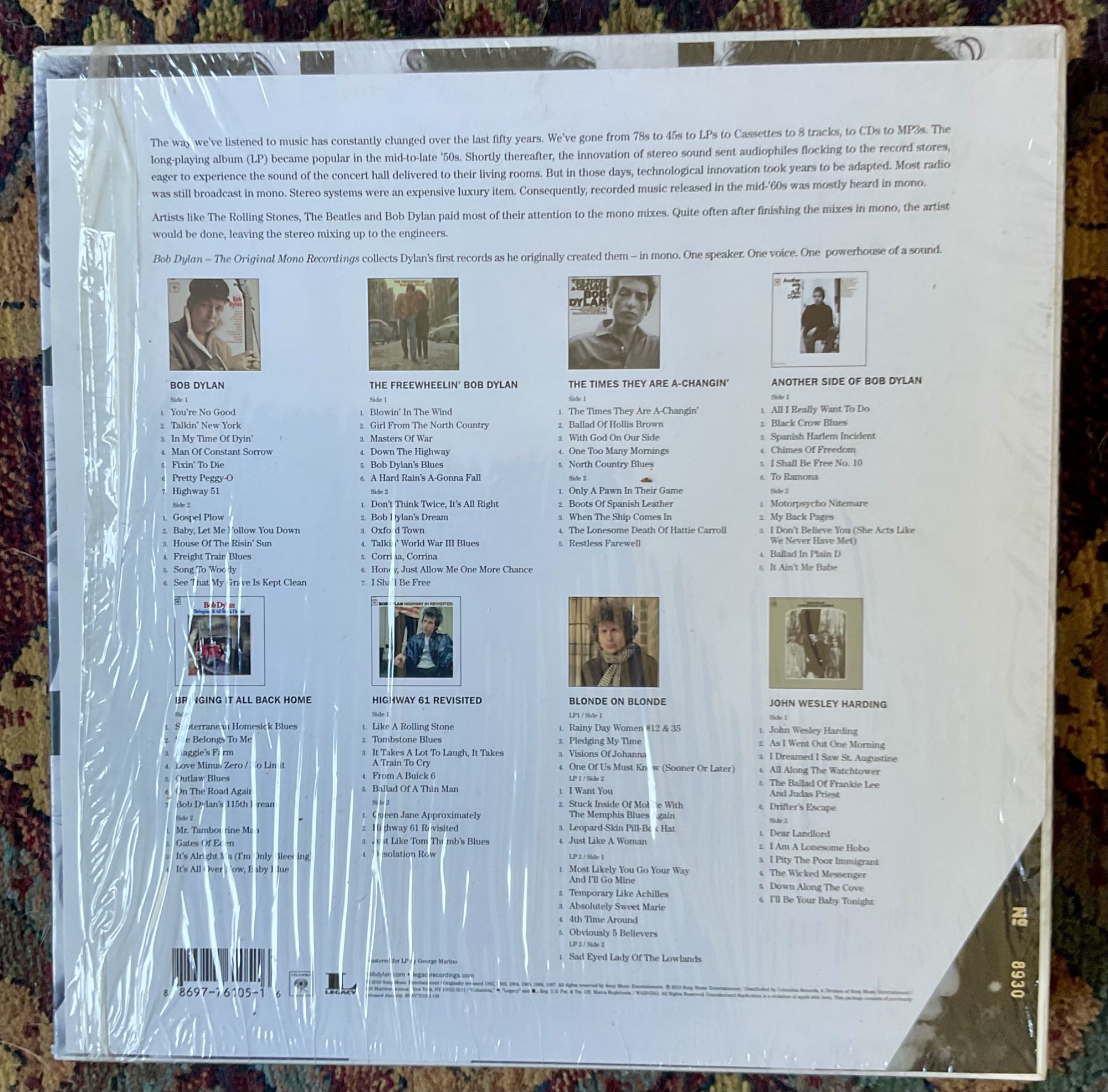 Bob Dylan: The Original Mono Recordings vinyl box set - Vinyl, CD, and ...