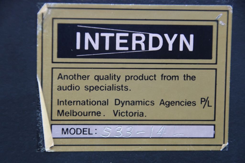 SOLD ELSEWHERE: Interdyn S-33 vintage large 3-way bookshelf speakers ...