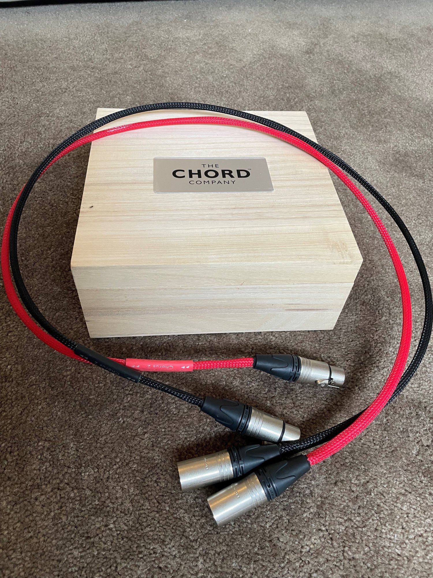 Chord Chorus XLR (1m pair) |﻿ Hi-Fi and Cinema Cables & Accessories