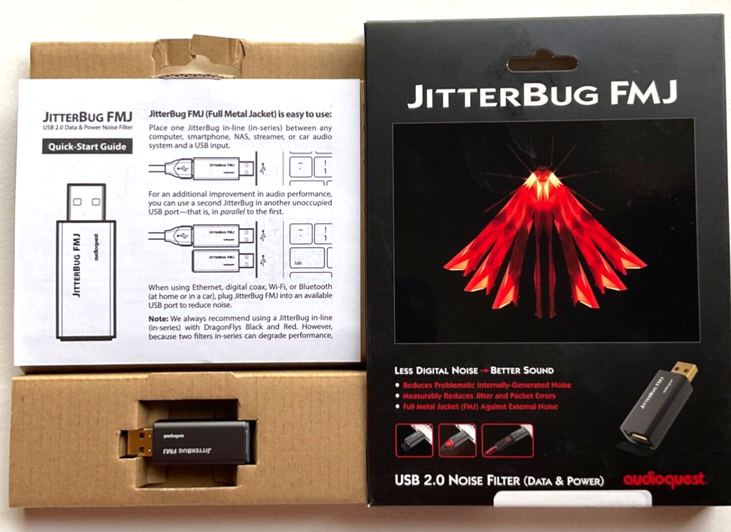 AudioQuest JitterBug FMJ as new |﻿ Hi-Fi and Cinema Cables & Accessories