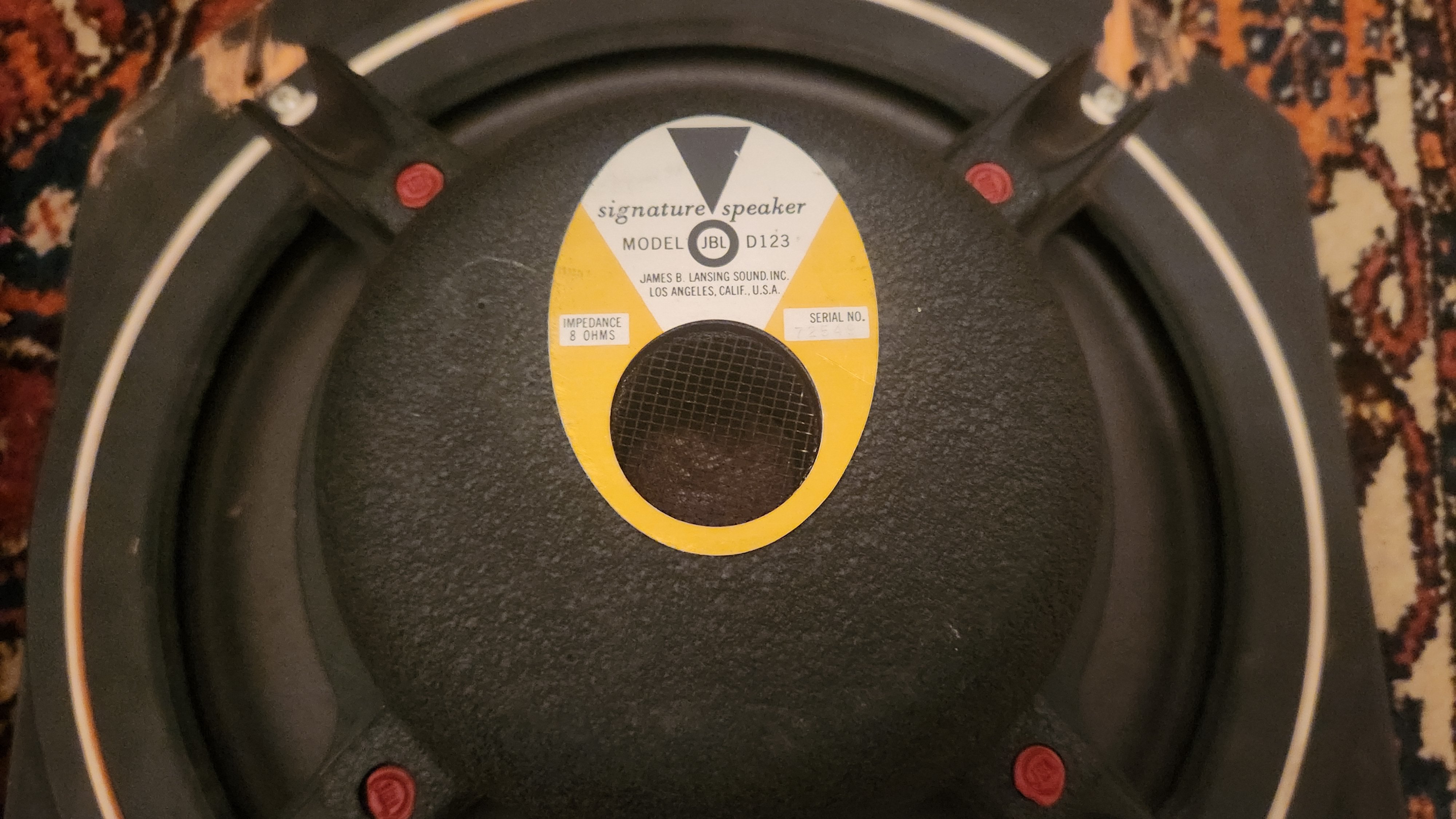 2x JBL D123 12" woofers 8 ohm |﻿ Hi-Fi and Cinema Cables & Accessories