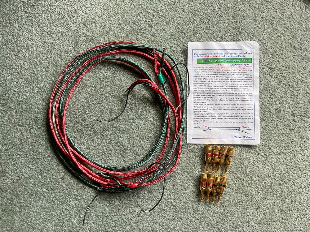 Audio Tekne Japan ARC-500 speaker cables 2.5m [Kondo JP] - Hi-Fi and ...