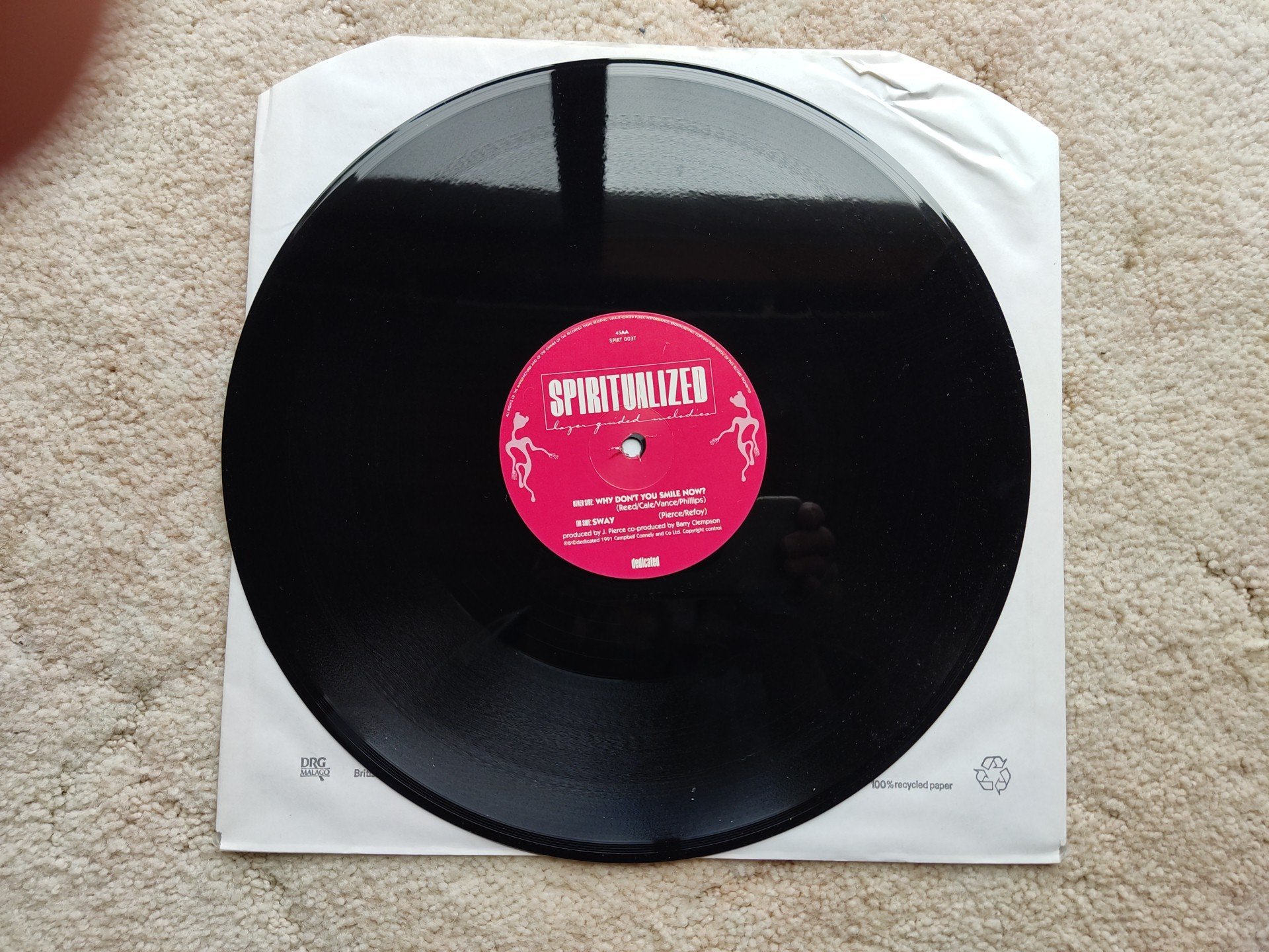 Spiritualized - Smile / Sway 12 inch Original UK |﻿ Vinyl, CD, and Blu-ray