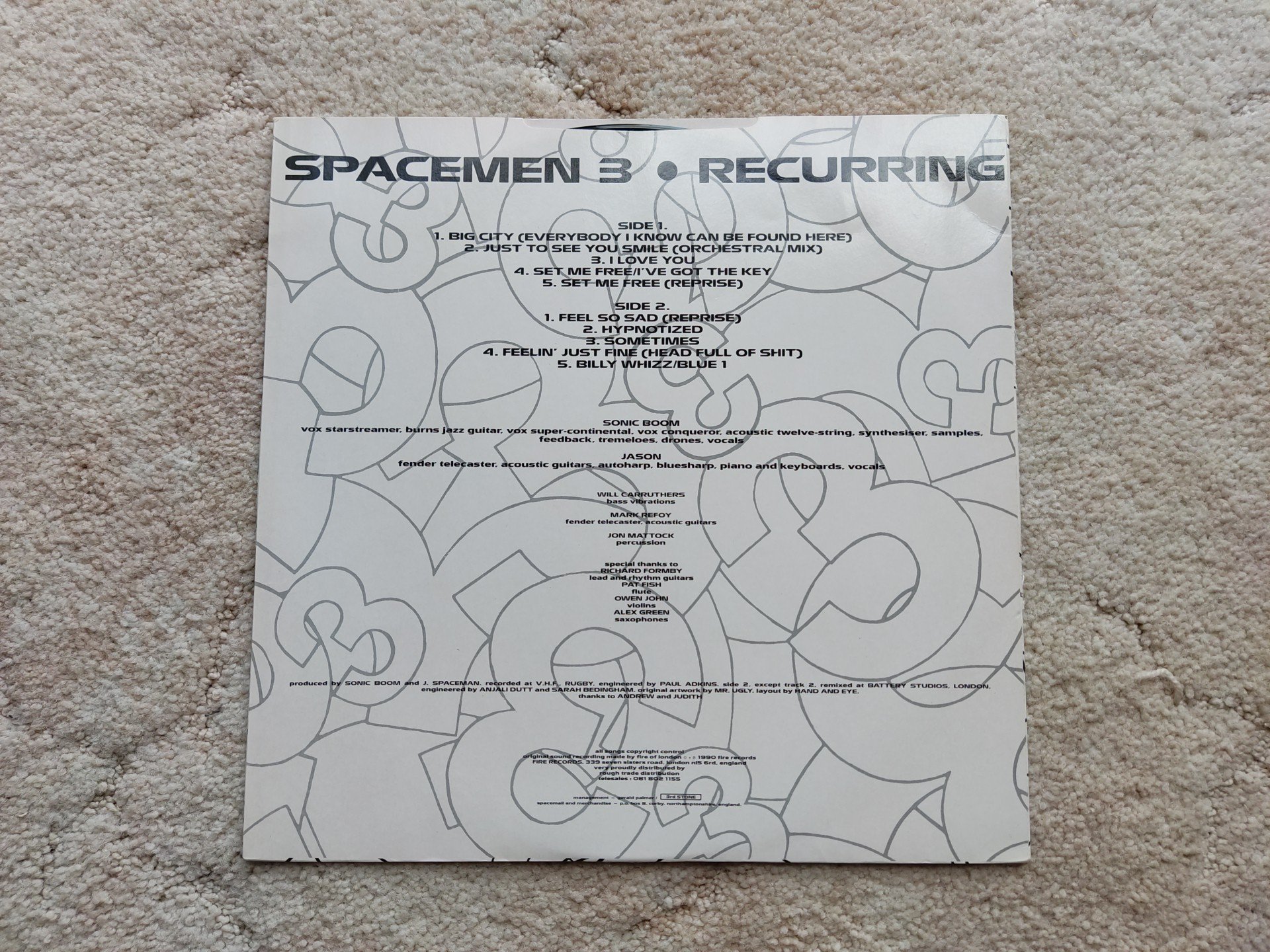 Spacemen 3 - Recurring Original UK LP |﻿ Vinyl, CD, and Blu-ray